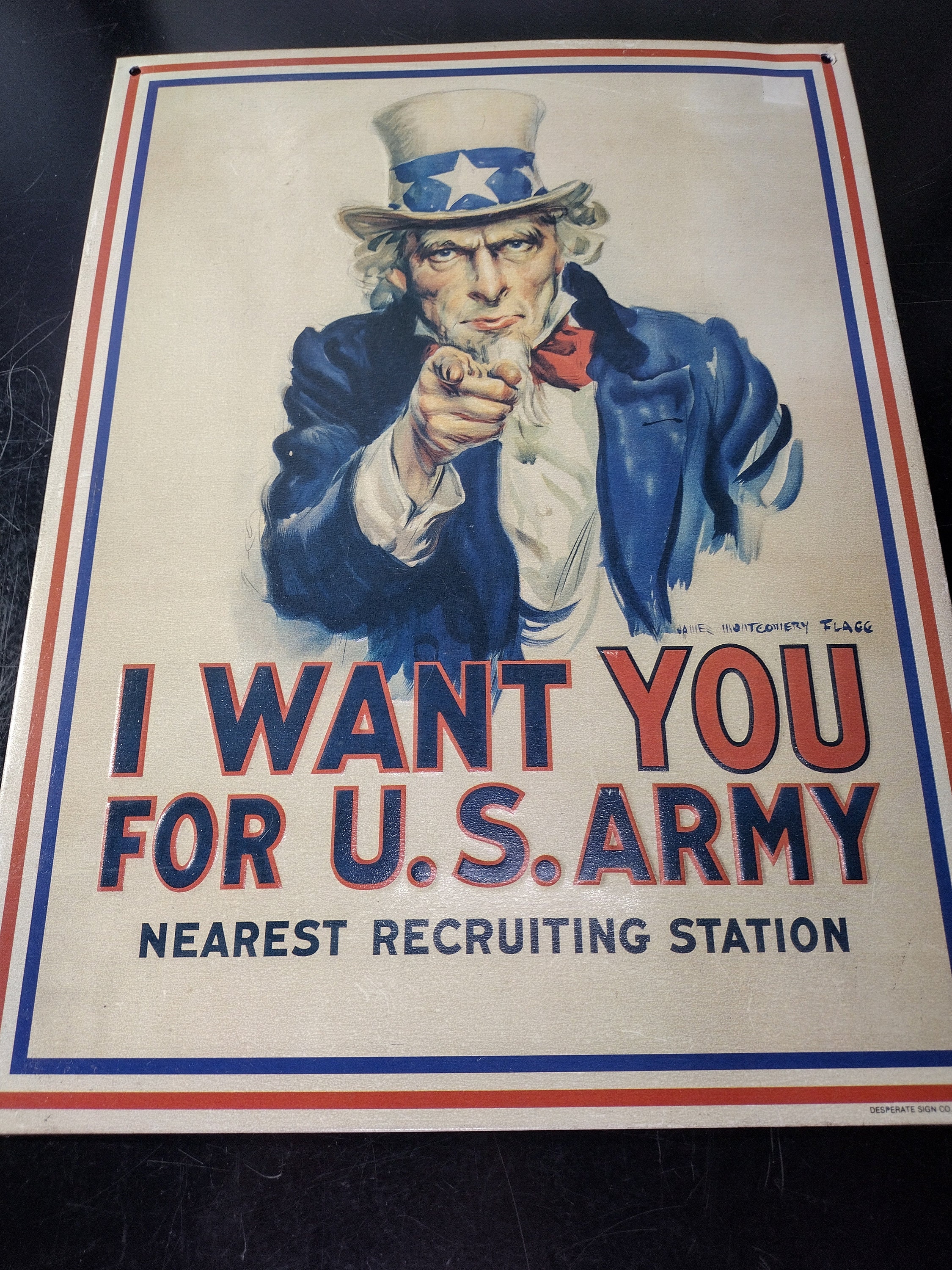 Metal i Want You US Army Recruiting Sign - Etsy