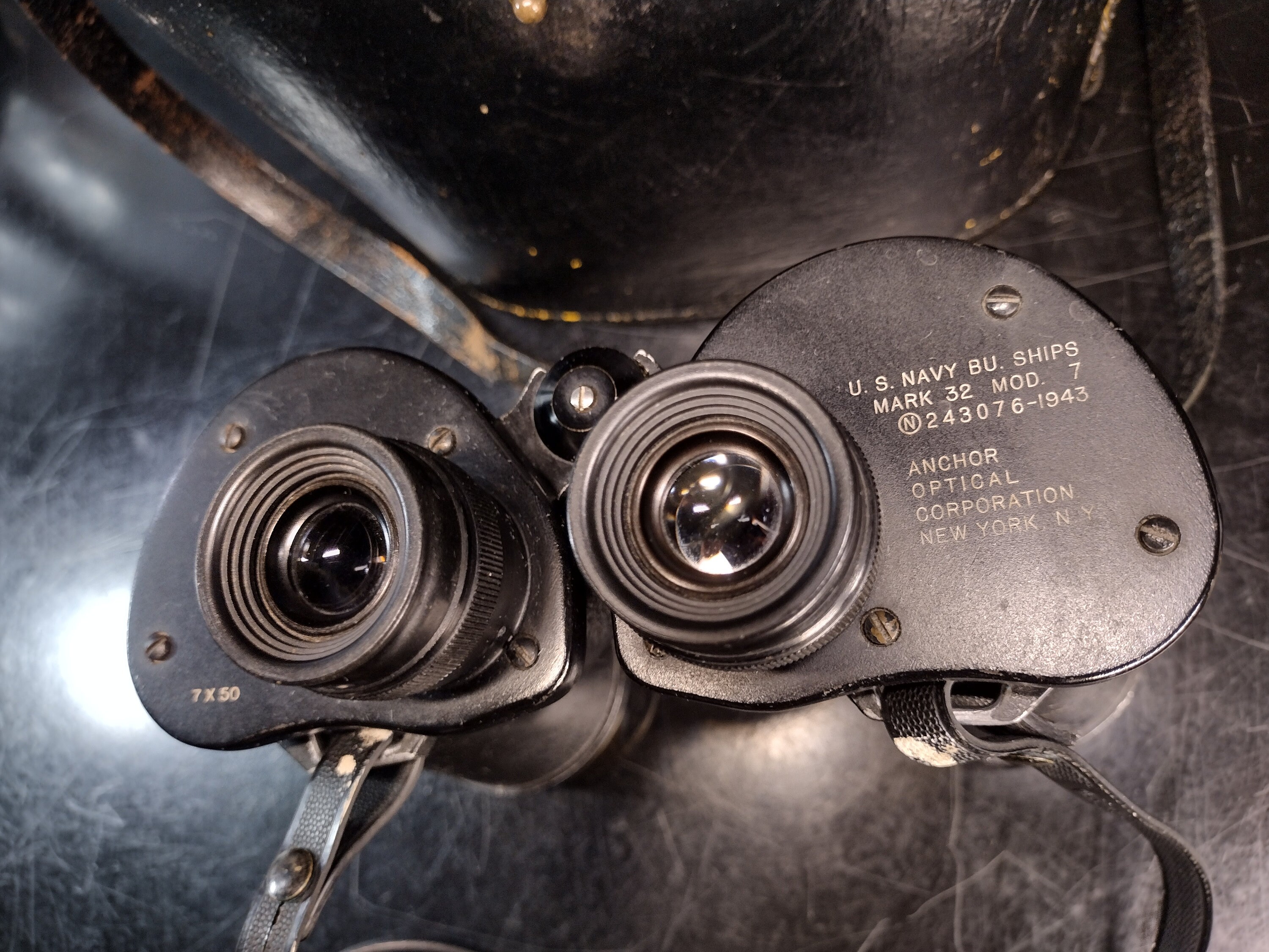 US Navy WW2 Binoculars & Case bu Ships Mark 32 Mod 7 FREE Us Shipping ...