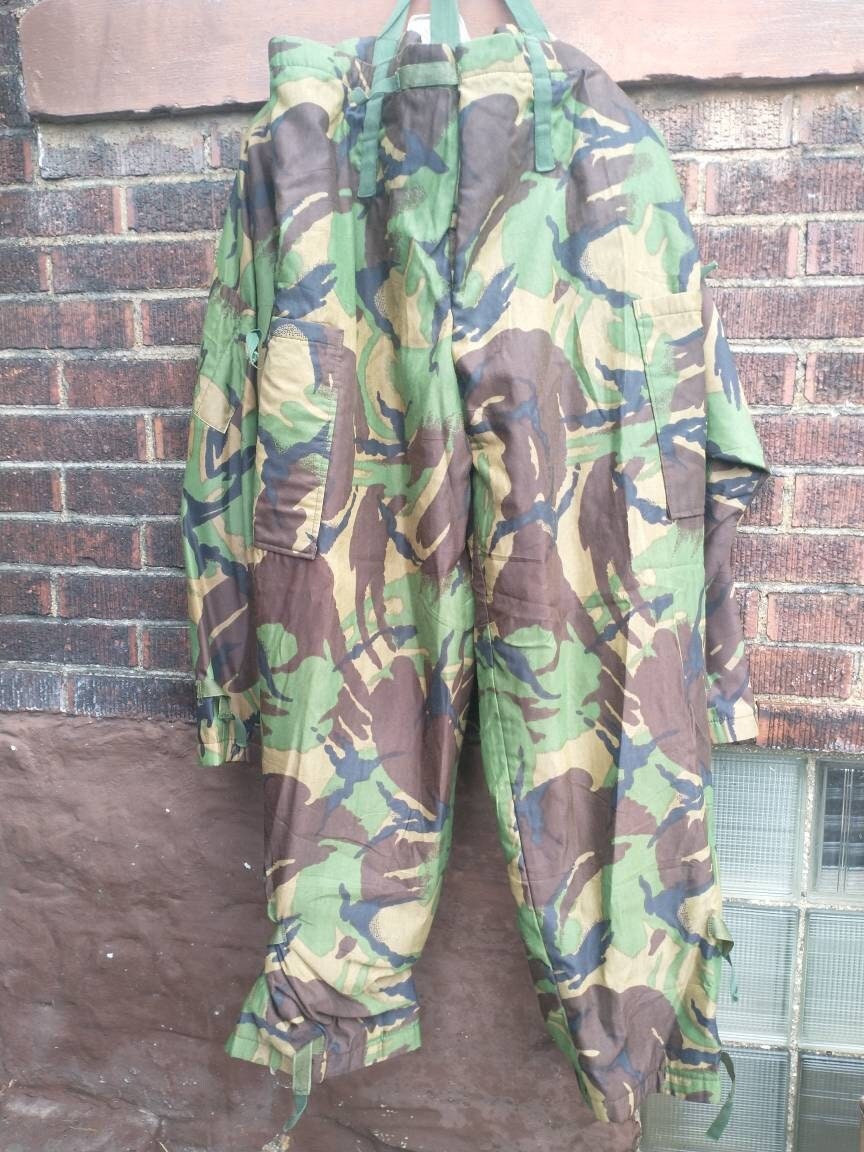 Vintage British Camouflage Chemical Protective Suit 1980s Vintage ...