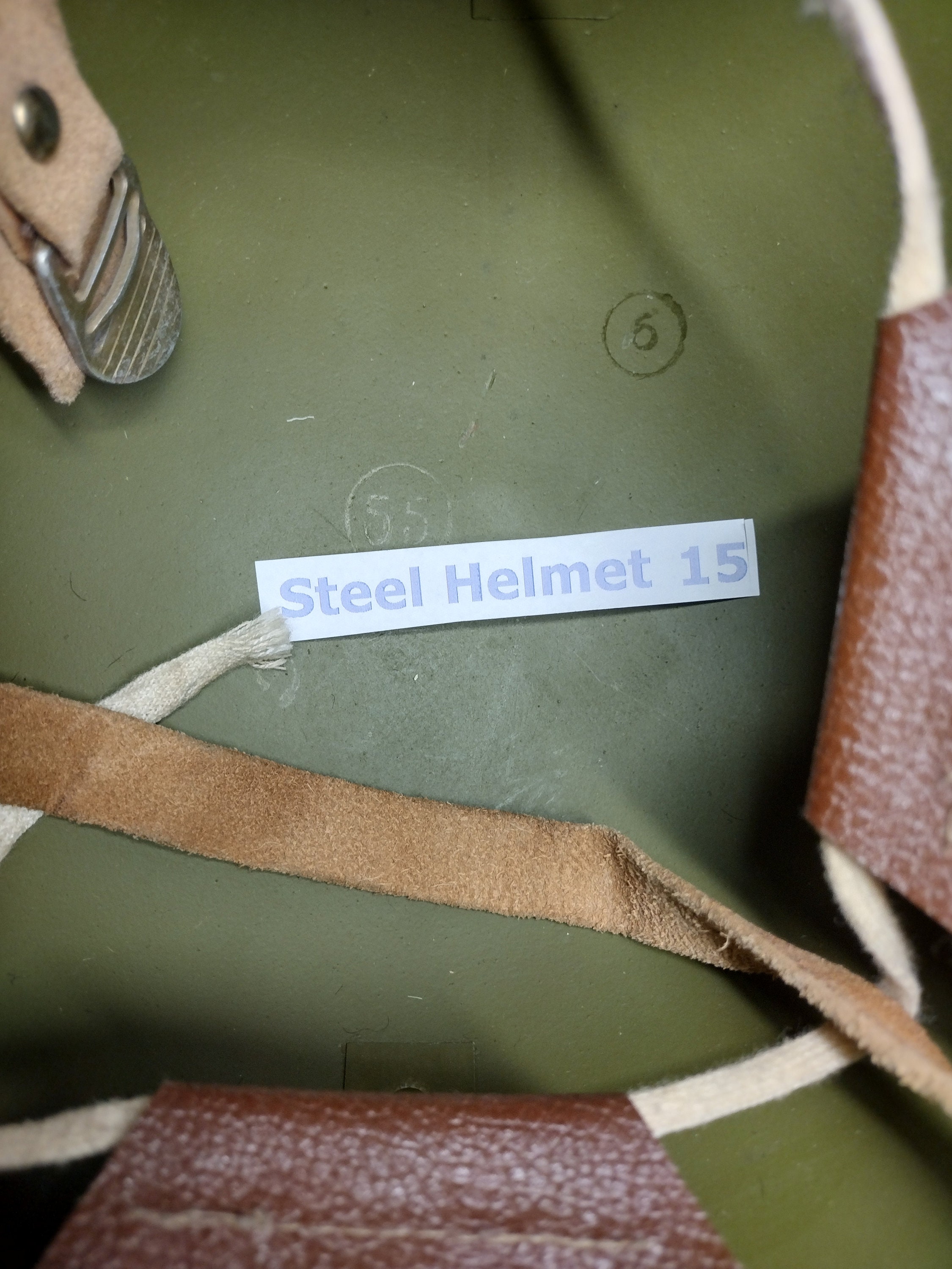 Military Issued Steel Helmet size Unknown but Adjustable FREE US ...