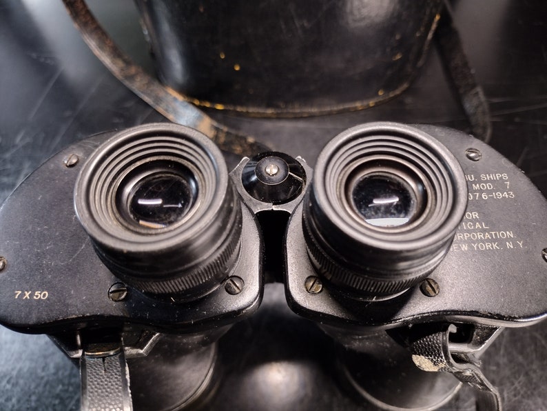 US Navy WW2 Binoculars & Case bu Ships Mark 32 Mod 7 FREE Us Shipping ...