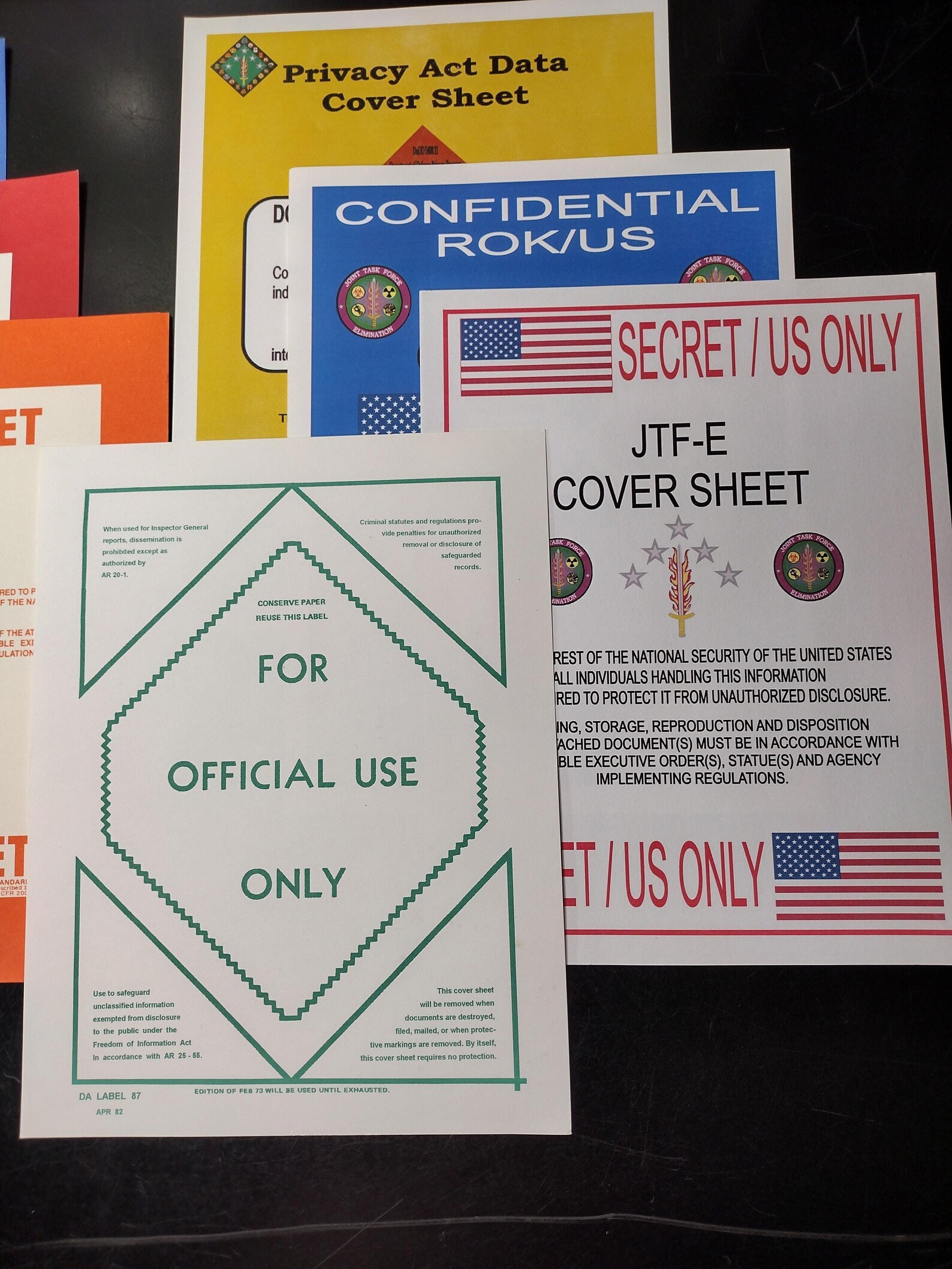 US Government/military Top Secret Document Sheet Bundle | FREE US ...