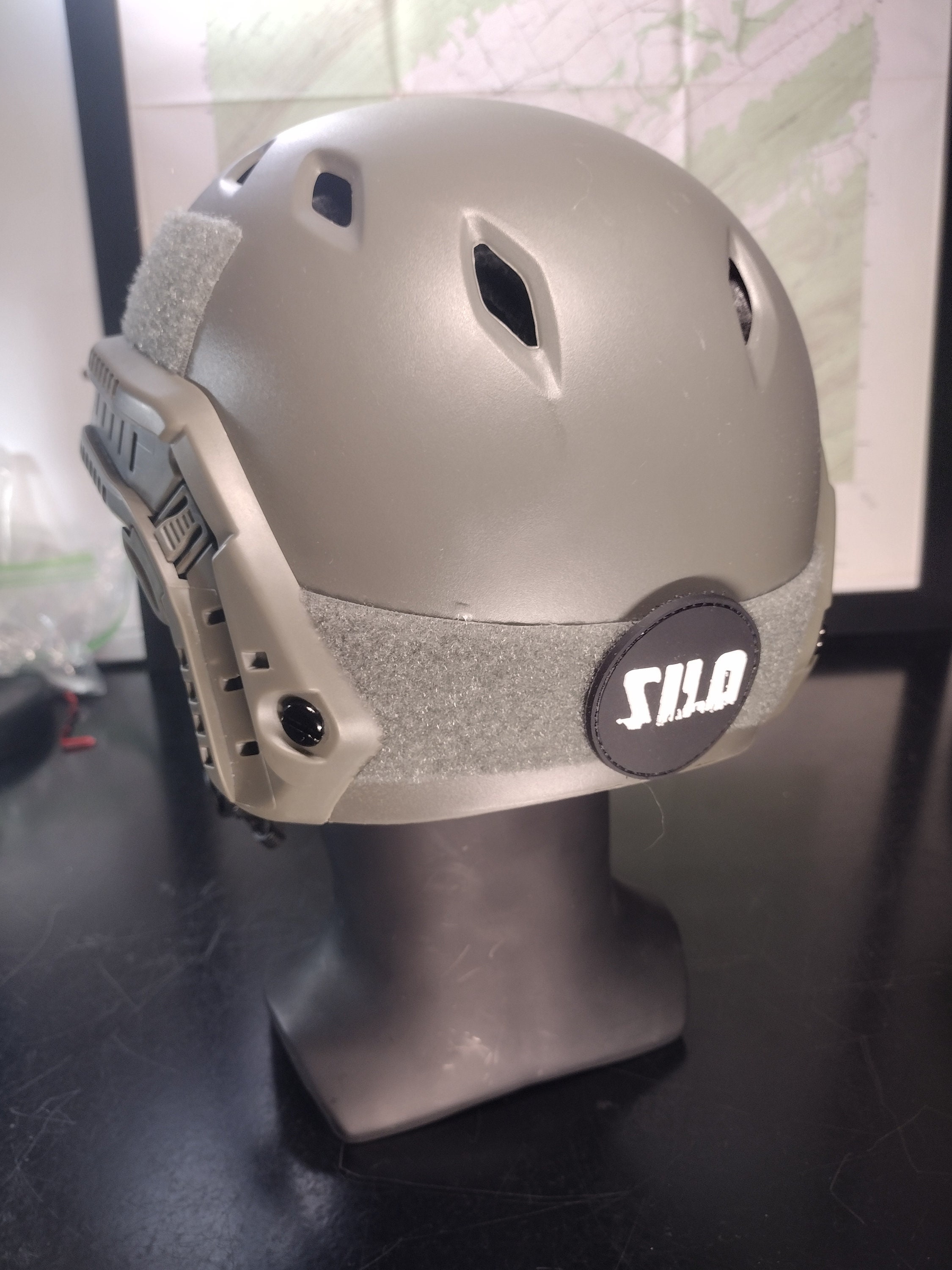 Airsoft Tactical Bump Helmet With Rails & NVG Mount size: Sm/med With ...