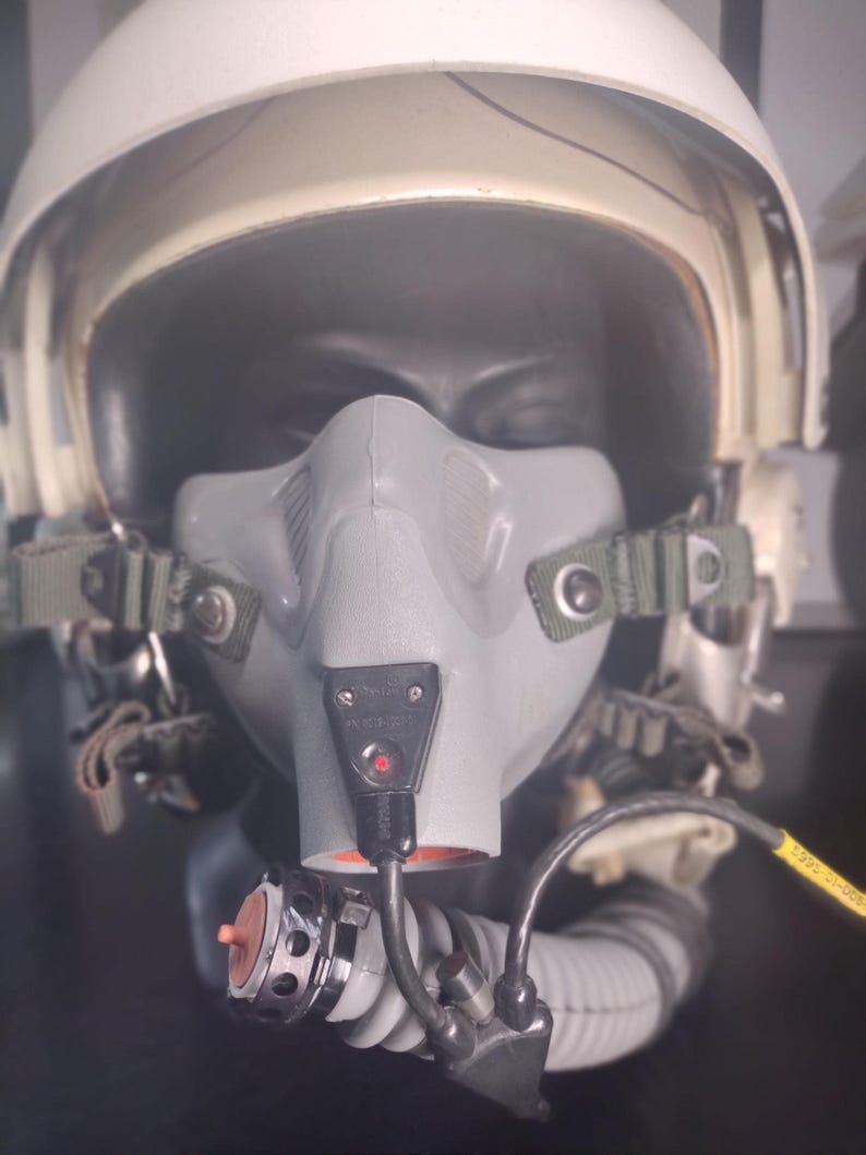 Genuine US Military Pilot Helmet With Oxygen Mask (HGU-26) - Etsy