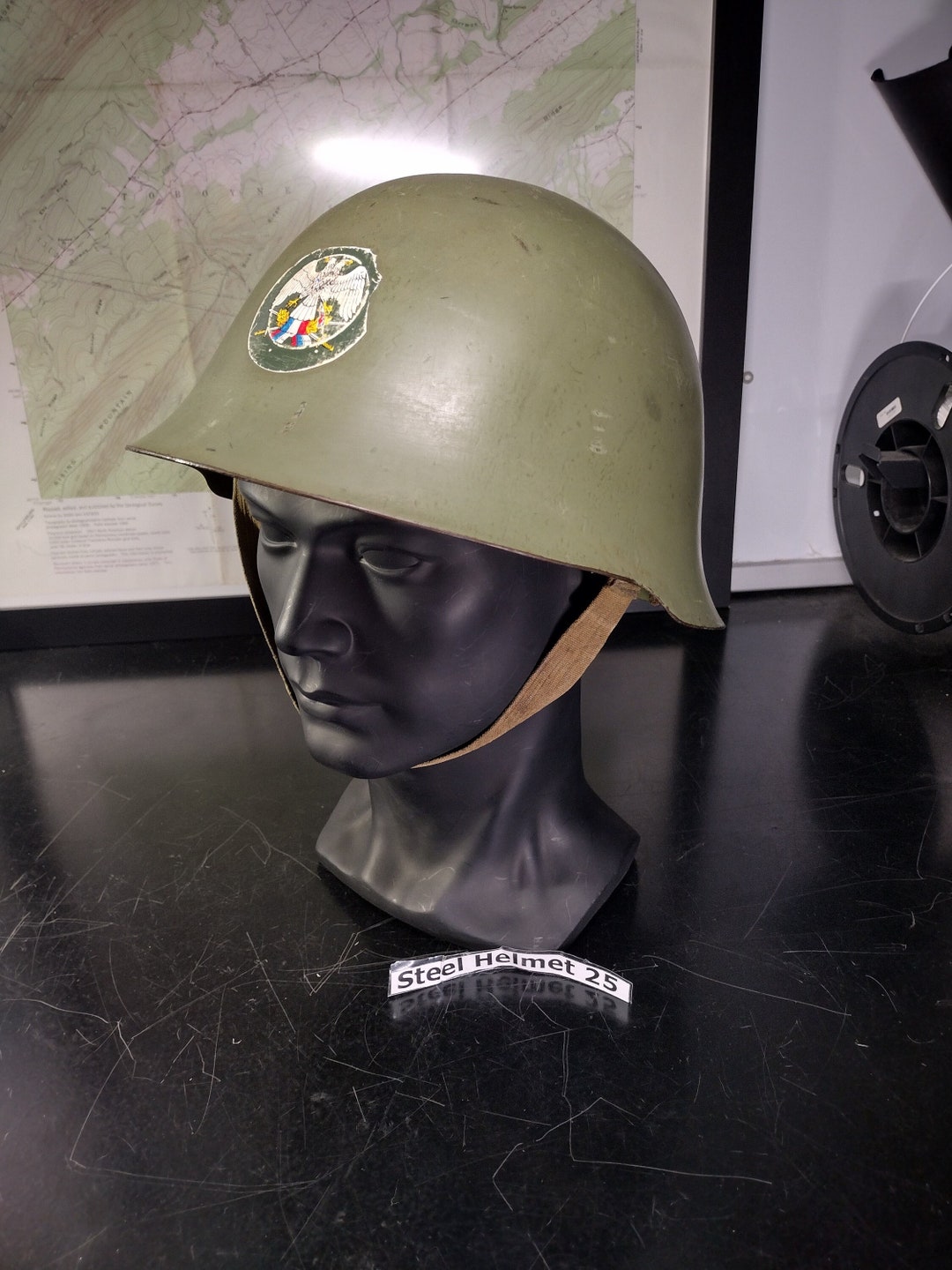 Military Steel Helmet With Crest serbian/yugoslavian Size: - Etsy