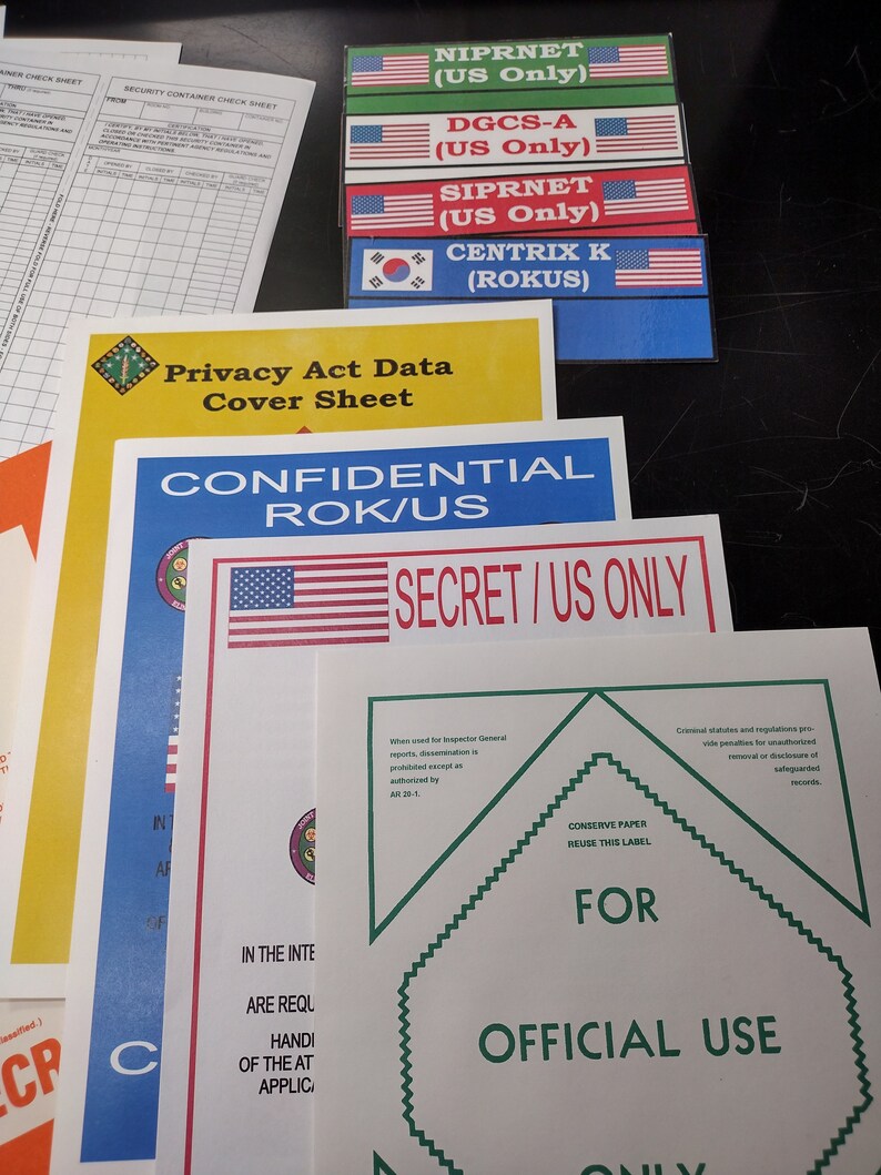US Government/military Top Secret Document Sheet Bundle FREE US ...