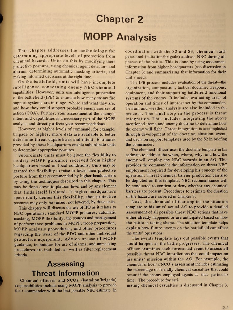 US Army & Marines NBC Protection Manual may 1992 FM 3-4 Free Us ...