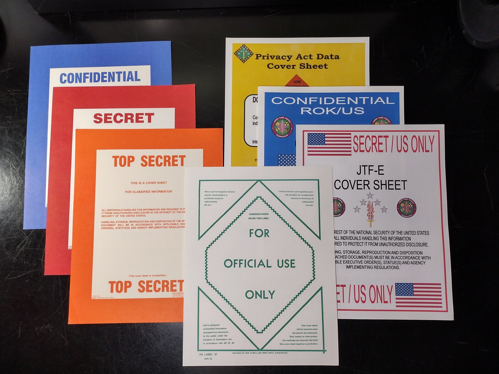 US Government/military Top Secret Document Sheet Bundle FREE US ...