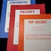 3x US Government Top Secret Document Cover Sheets | FREE US Shipping - Etsy