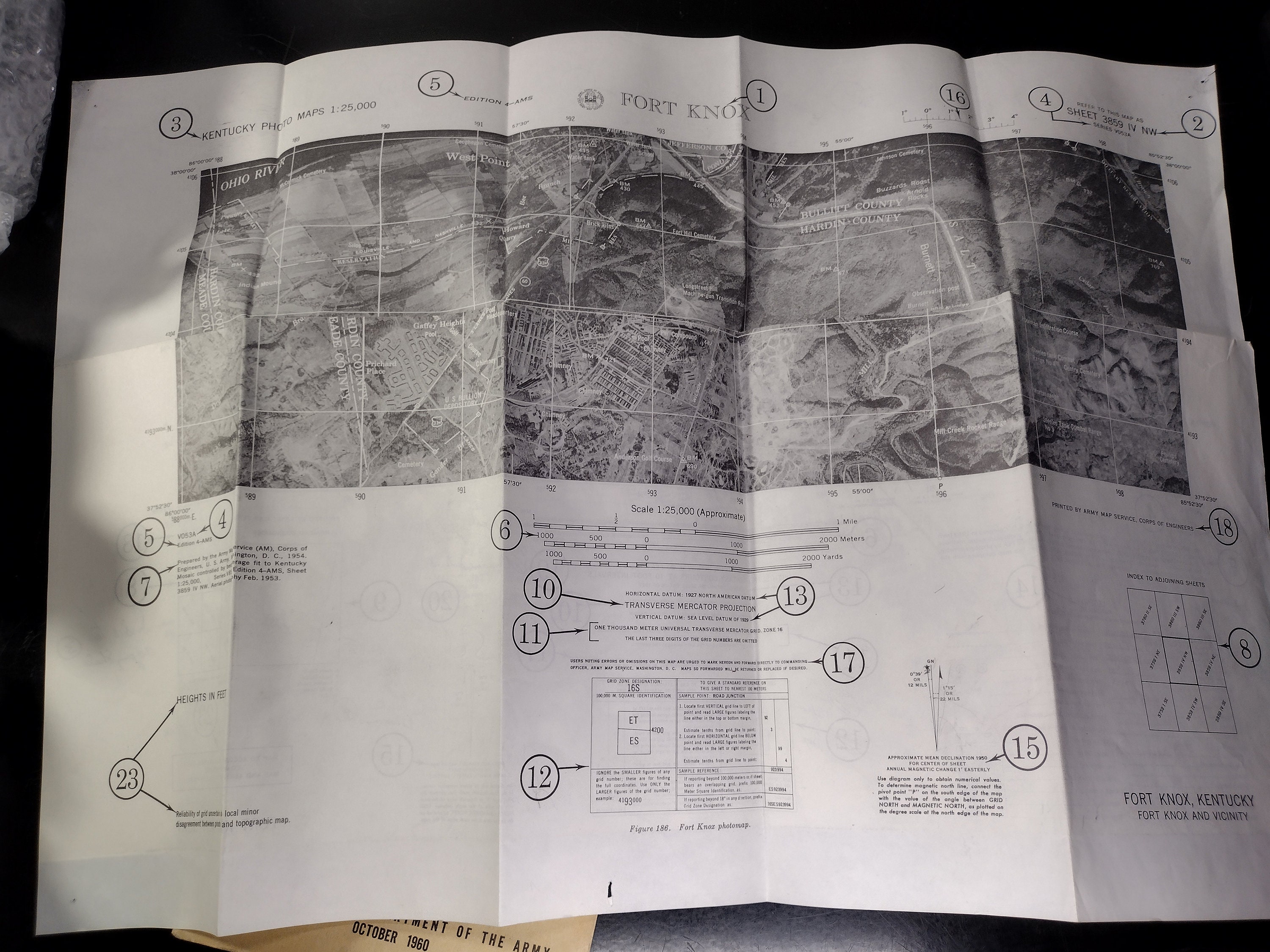 US Army Map Reading Manual W/ Fort Knox Map october 1960 FM 21-26 - Etsy