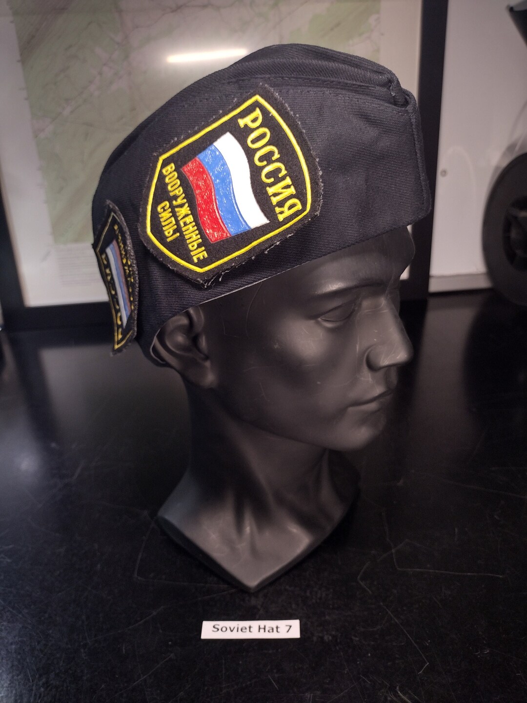 Soviet Russian Military Hat With Pins and Patches size: Unknown Soviet ...