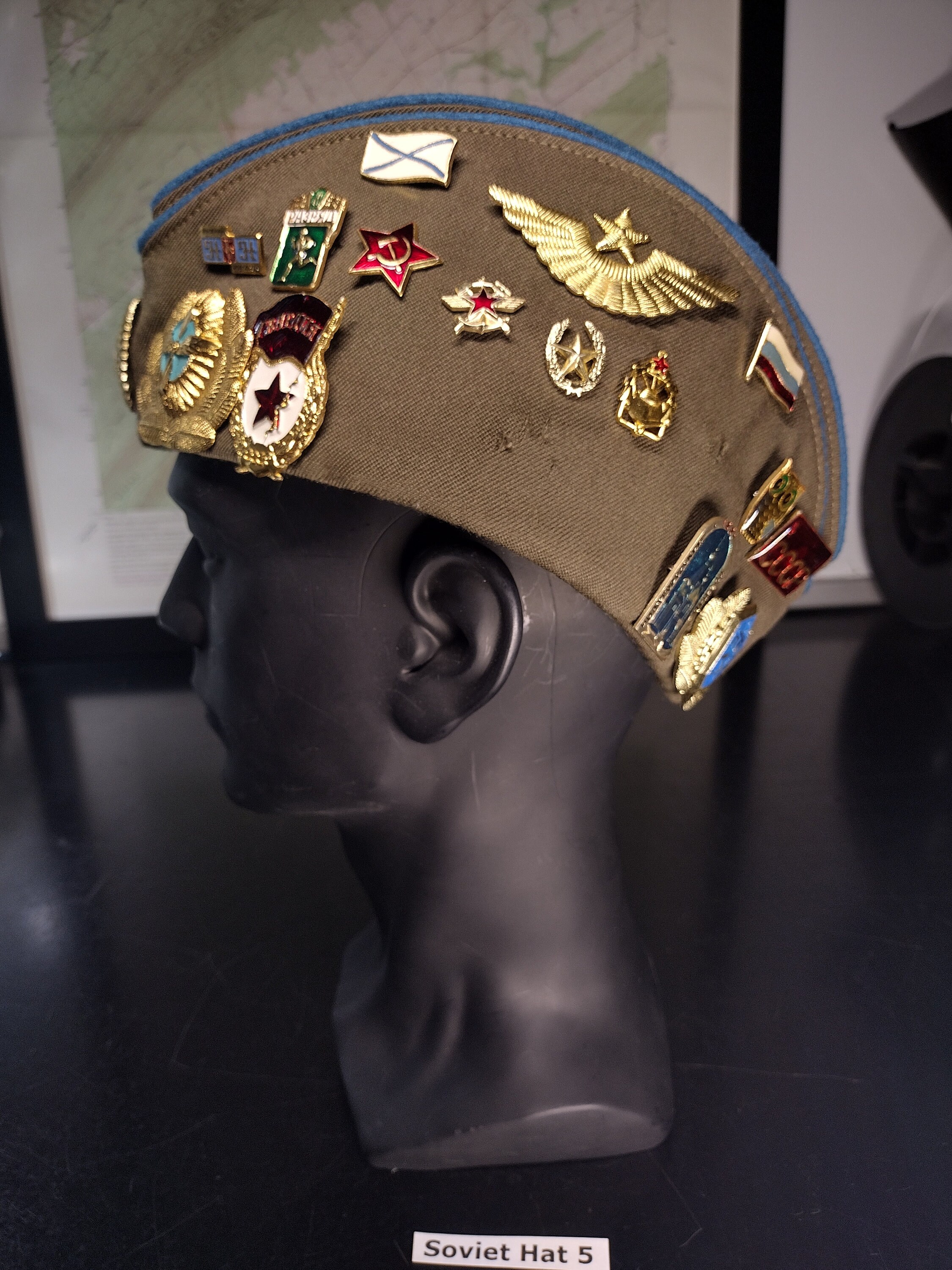 Soviet Russia Military Hat With Pins and Patches size 57 - Etsy