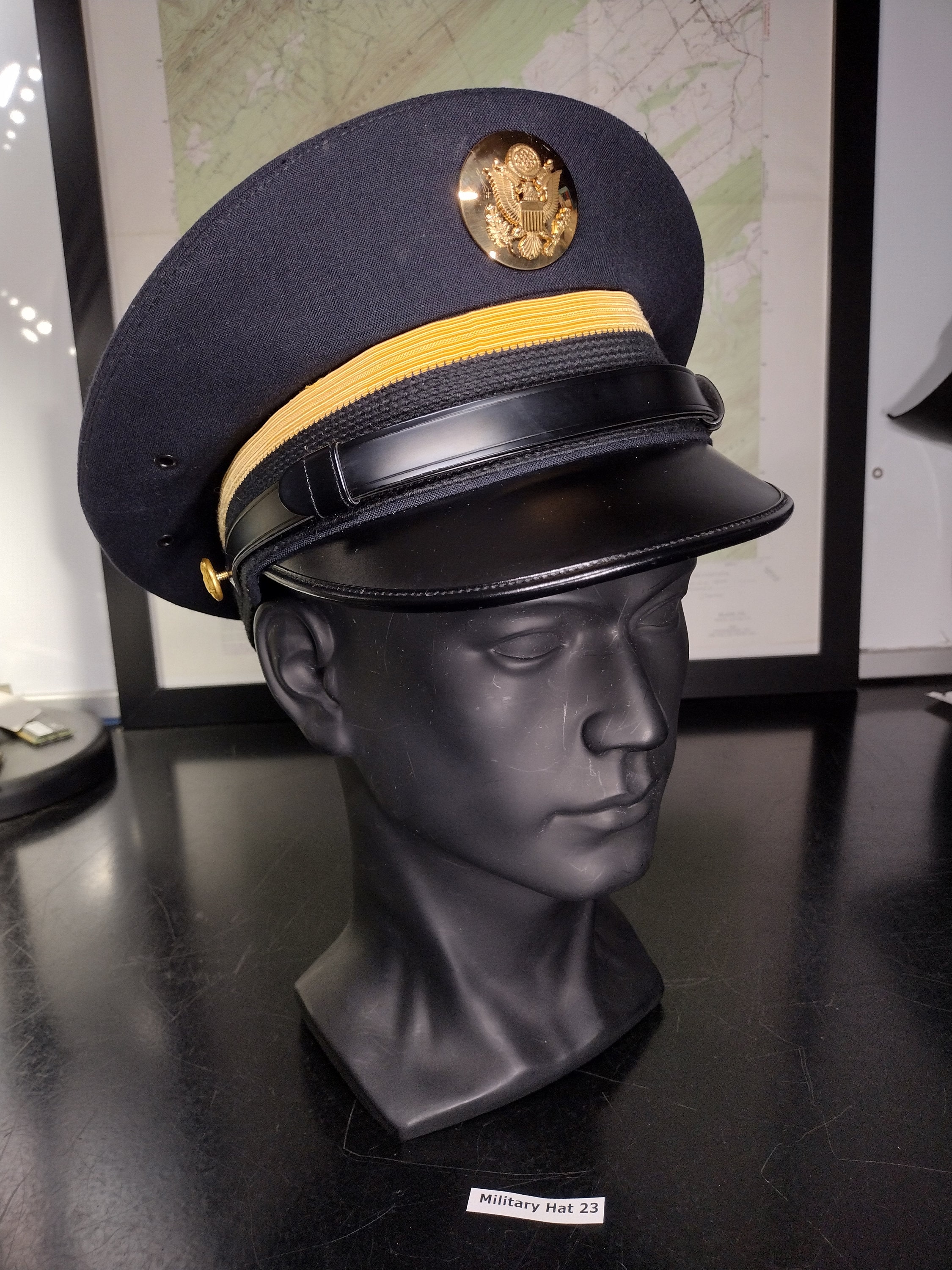 US Army Dress Blue Enlisted Service Cap size: 7 FREE US - Etsy
