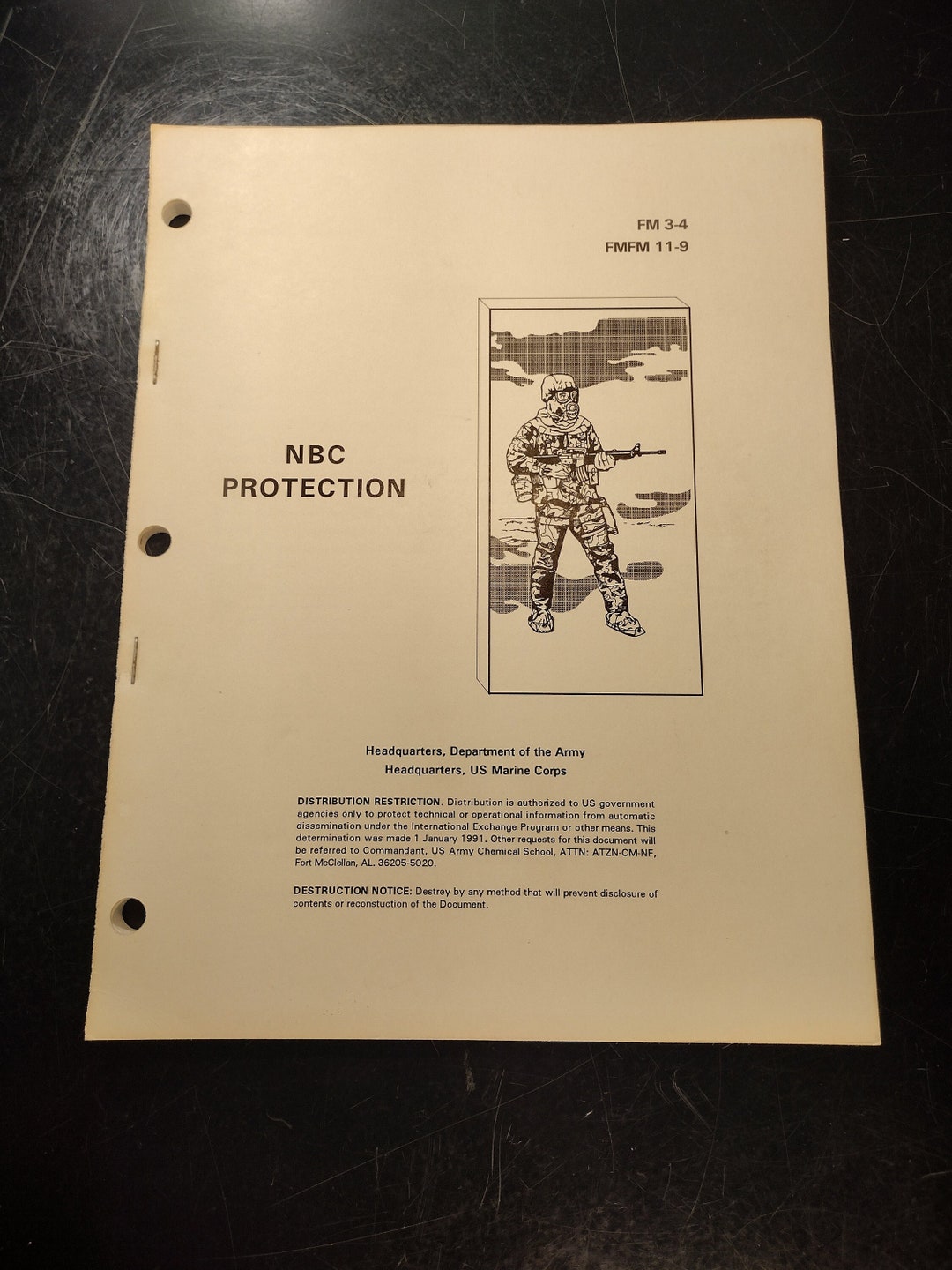 US Army & Marines NBC Protection Manual may 1992 FM 3-4 Free Us ...
