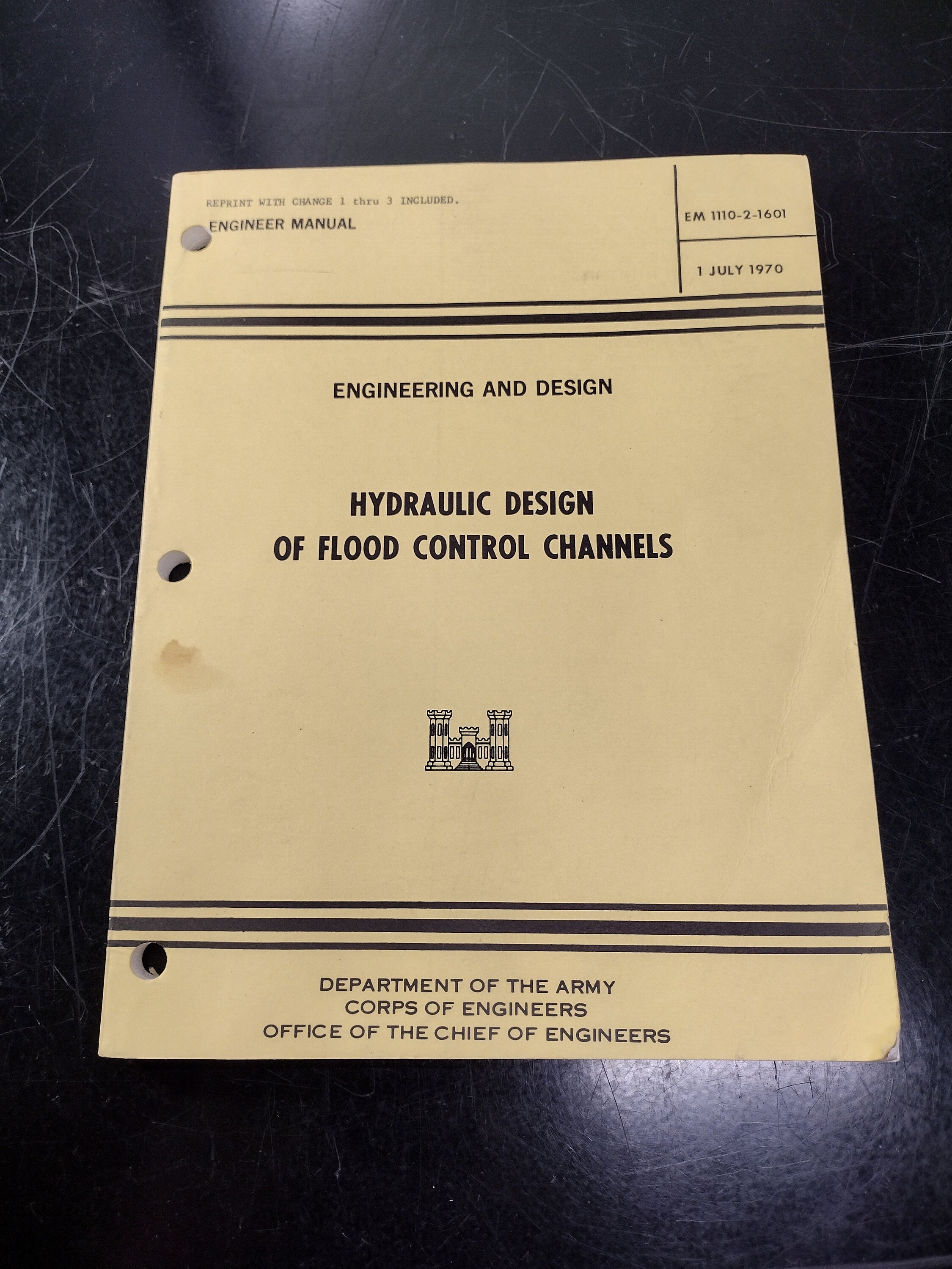 Hydraulic Design of Flood Control Channels Field Manual 1 July 1970 EM ...