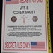 US Government Secret National Security Document Heavy Paper Cover Sheet ...