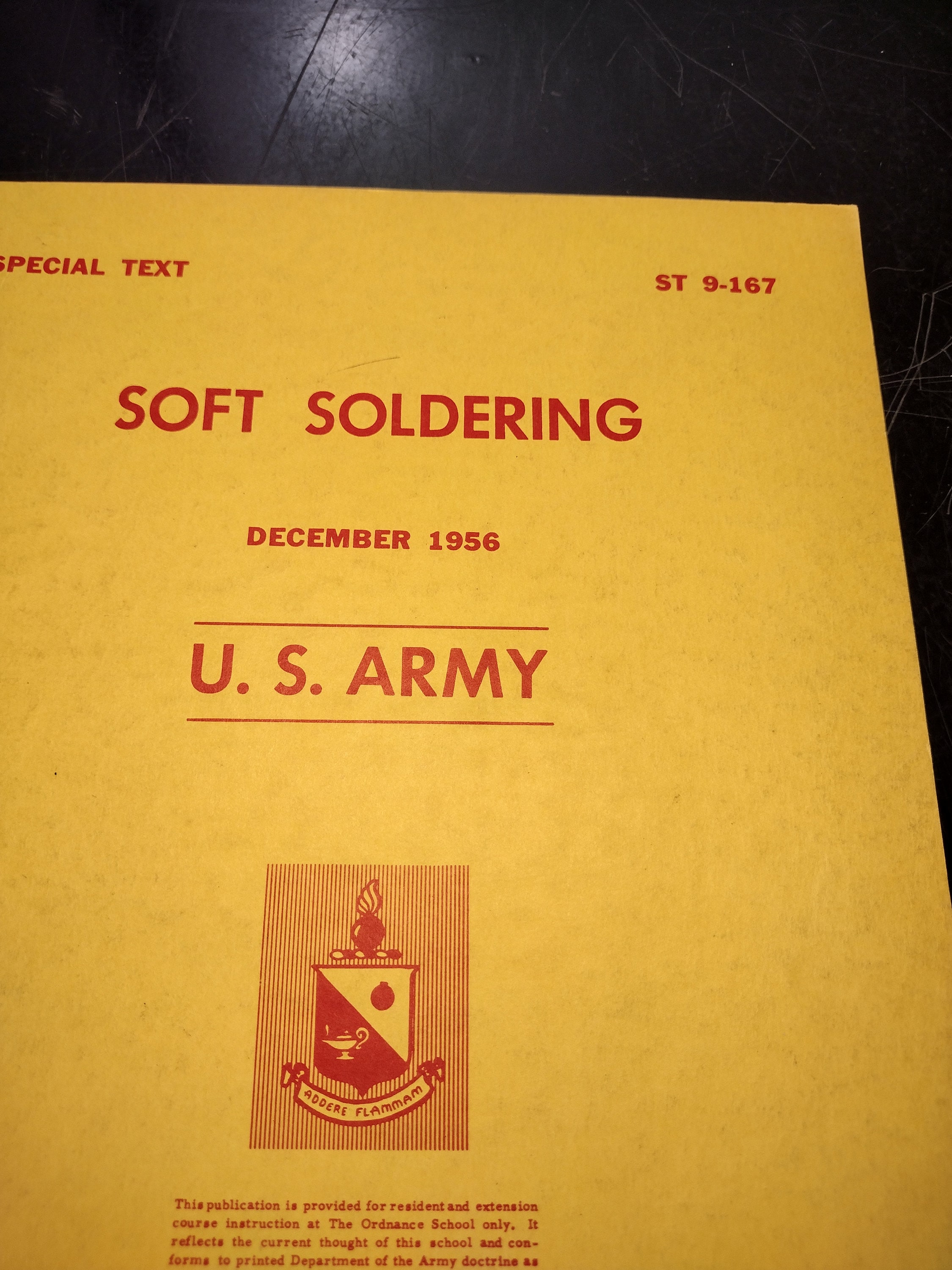 US Army Ordnance School Soft Soldering Manual december 1965 ST 9-167 - Etsy