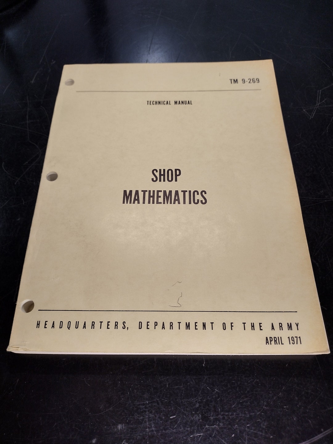 US Army Shop Mathematics Manual april 1971 TM 9-269 - Etsy
