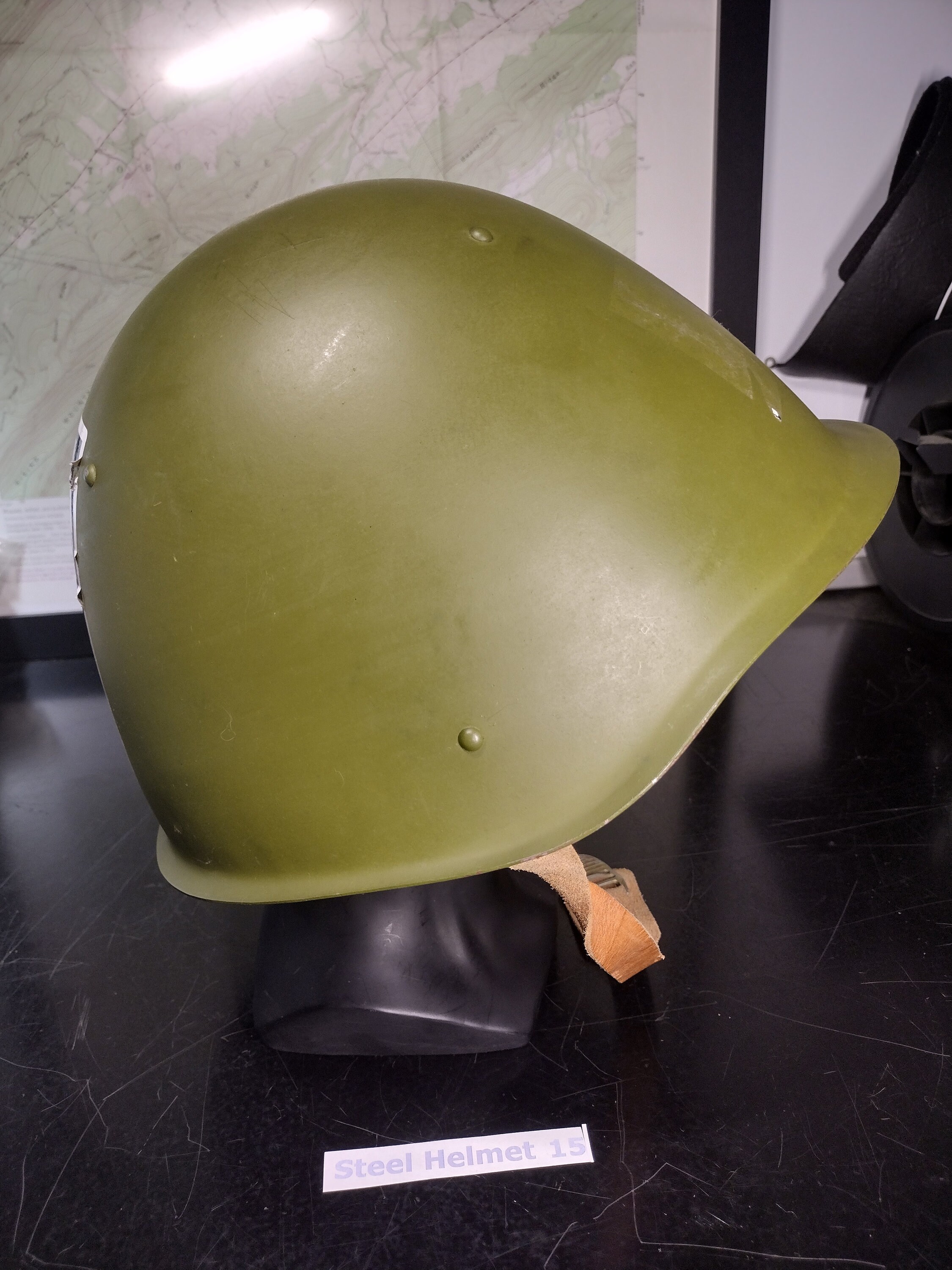 Military Issued Steel Helmet size Unknown but Adjustable FREE US ...