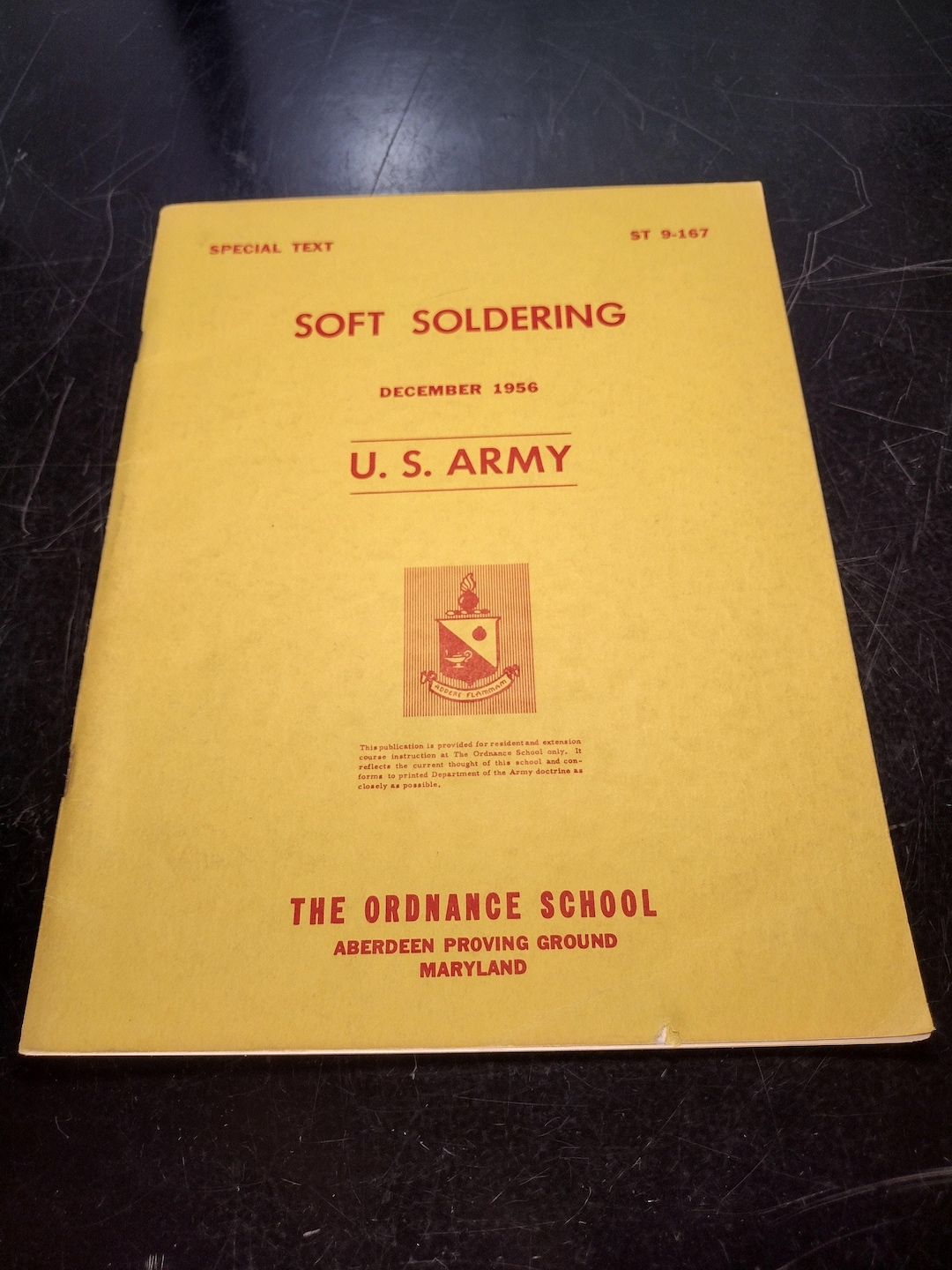 US Army Ordnance School Soft Soldering Ephemera Pamphlet Booklet ...