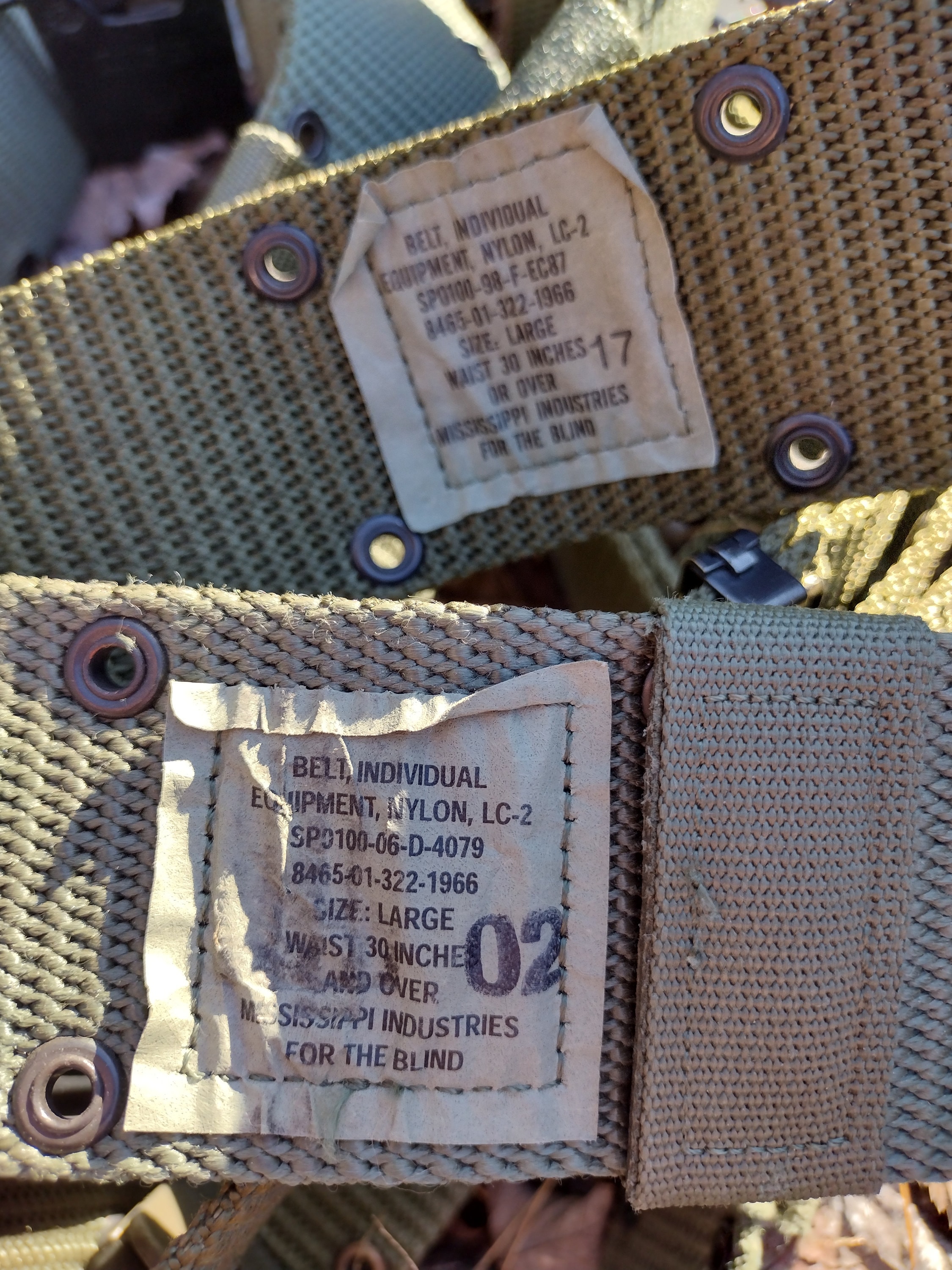 US Army Pistol Belt LC-2 alice System FREE Shipping - Etsy