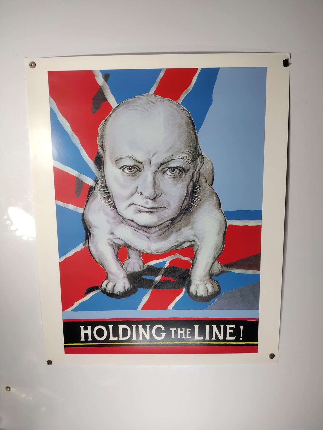 WW2 Poster Winston Churchill holding the Line FREE US Shipping - Etsy
