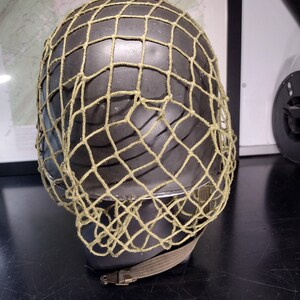 Military Steel Helmet With Liner & Netting (size Unknown 56-58?) | FREE ...