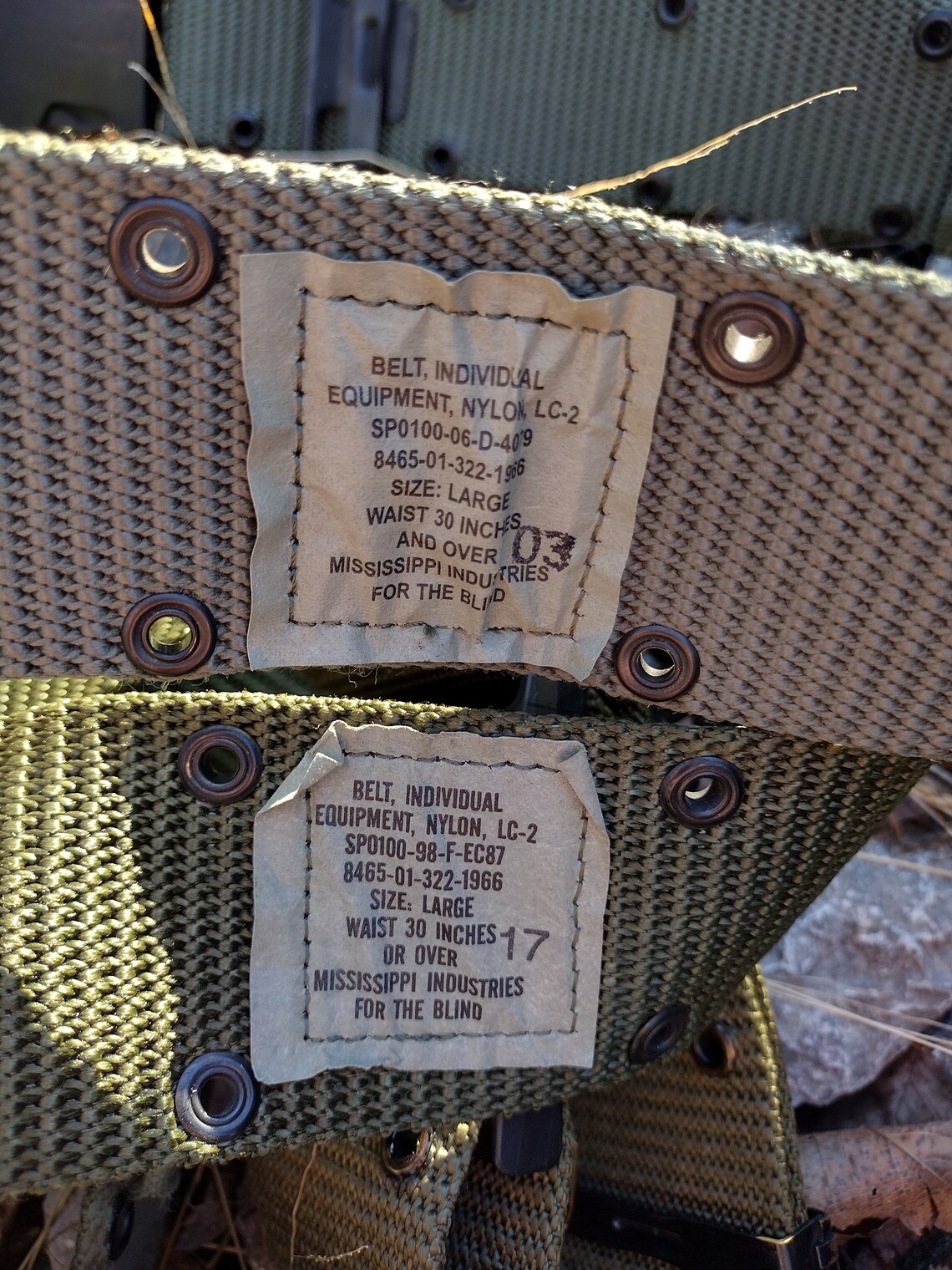US Army Pistol Belt LC-2 alice System FREE Shipping - Etsy
