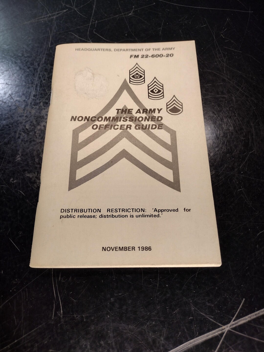 US Army Noncommissioned Officer Guide (1986 FM 22-600-20) | FREE Us ...