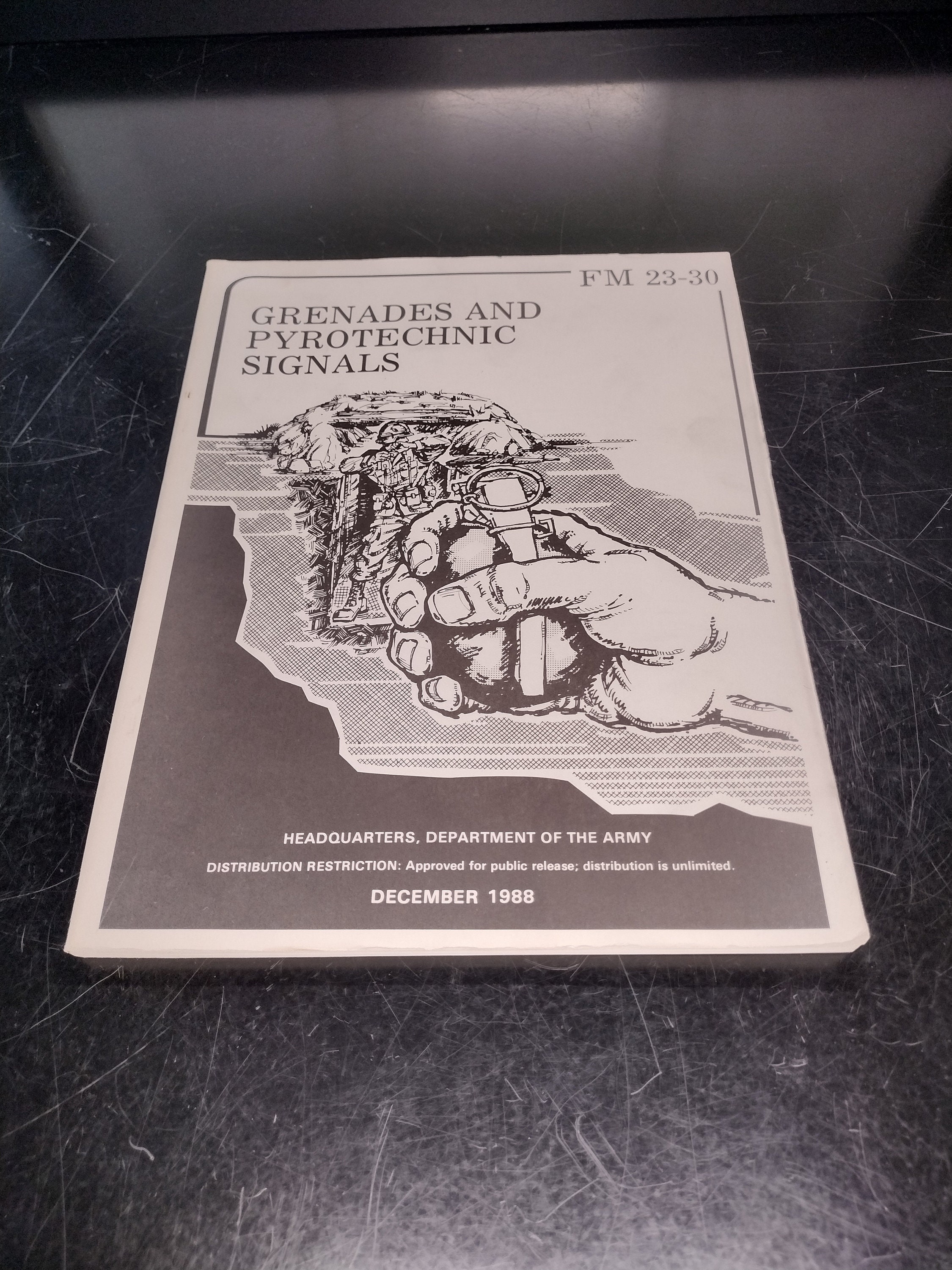 US Army Grenades and Pyrotechnic Signals Vintage Field Manual 1988 FM ...