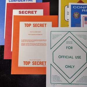 US Government/military Top Secret Document Sheet Bundle | FREE US ...