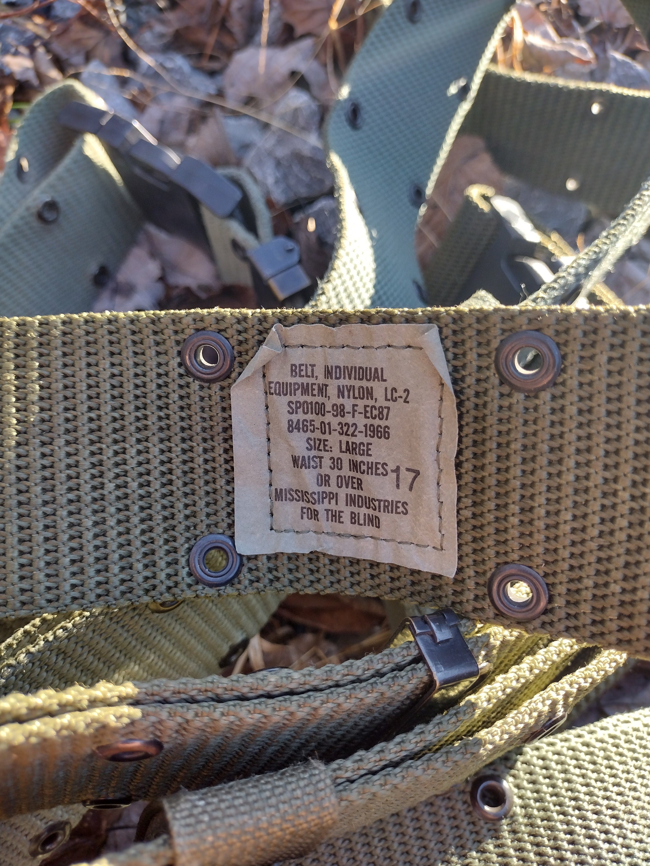 US Army Pistol Belt LC-2 alice System FREE Shipping - Etsy