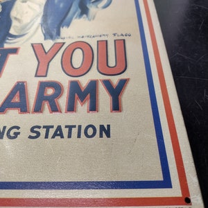 Metal i Want You US Army Recruiting Sign - Etsy
