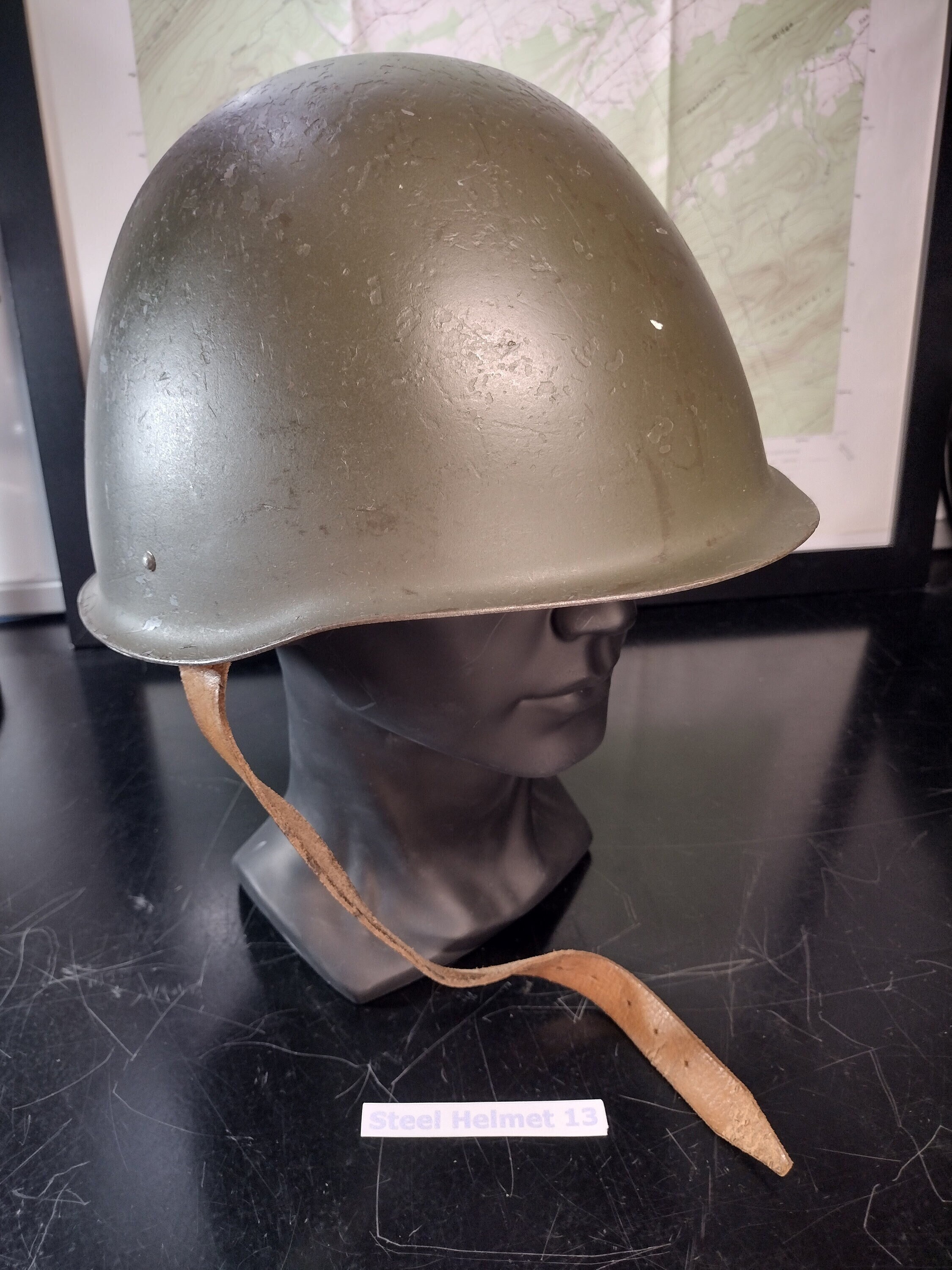 Military Issued Steel Helmet size Unknown - Etsy