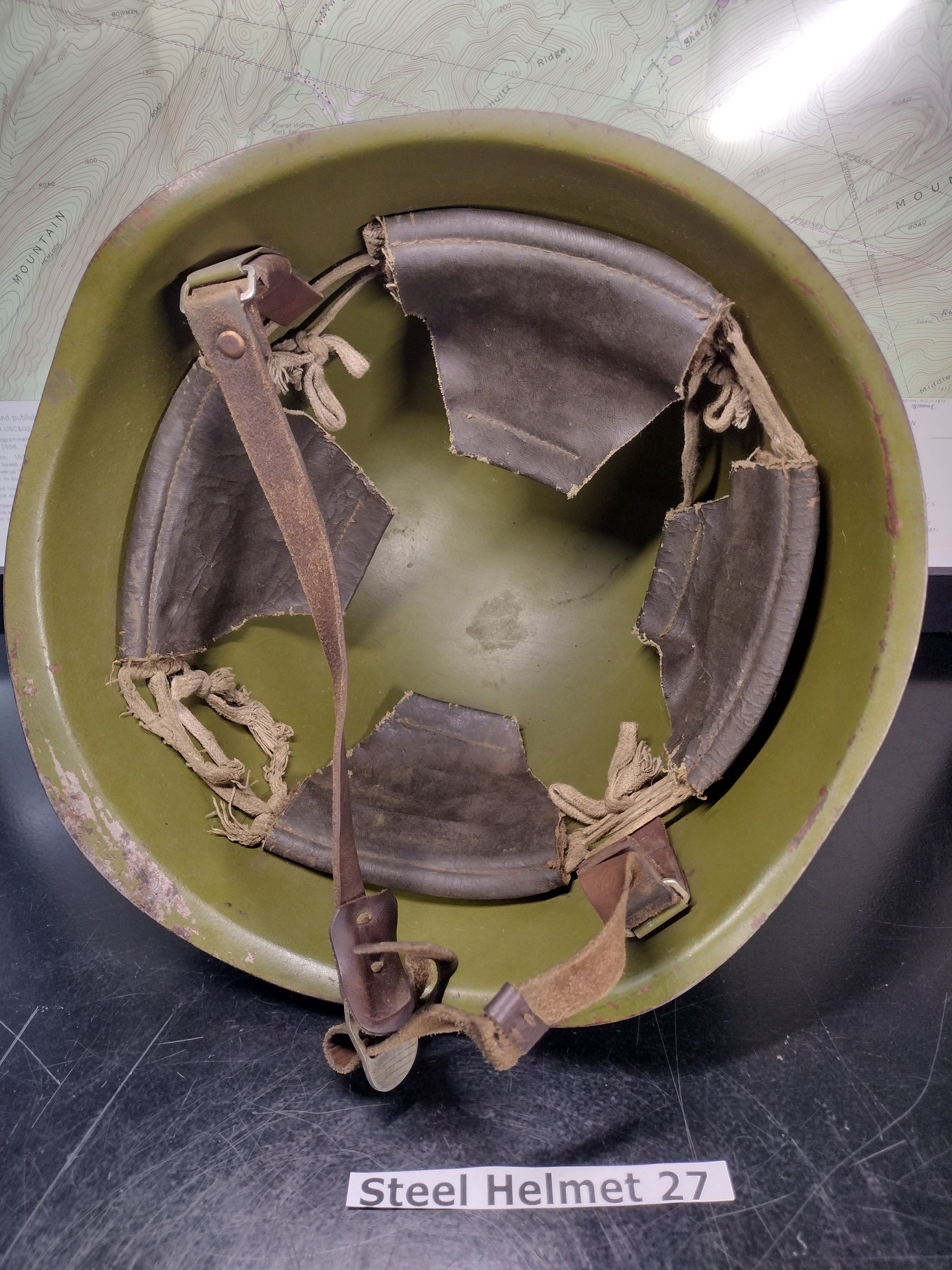 Military Steel Helmet size: Unknown FREE US Shipping - Etsy