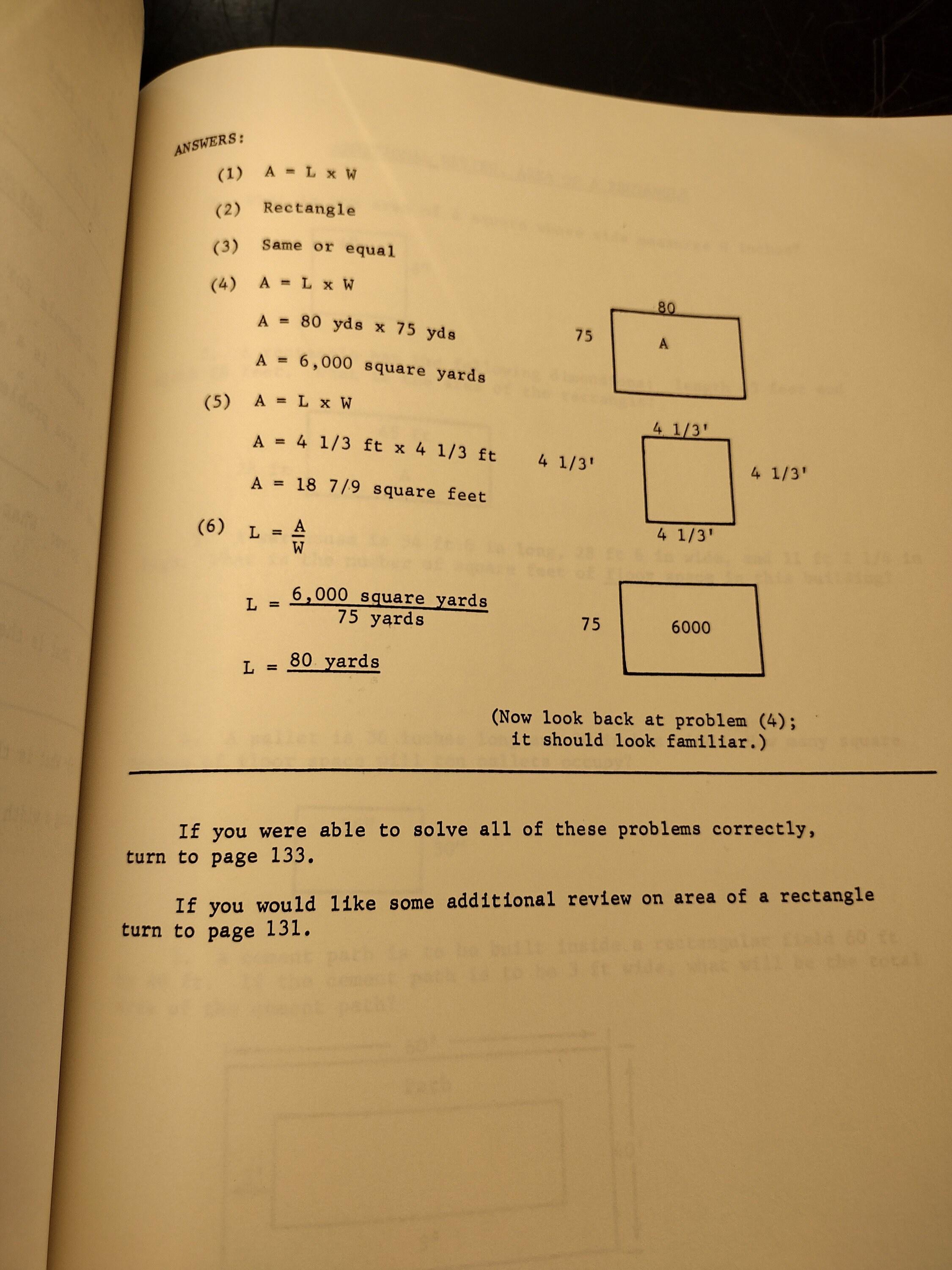 US Army Basic Mathematics Ephemera Pamphlet Booklet (may 1973 TC 10-76 ...