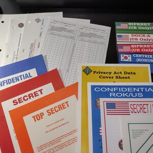 US Government/military Top Secret Document Sheet Bundle FREE US ...
