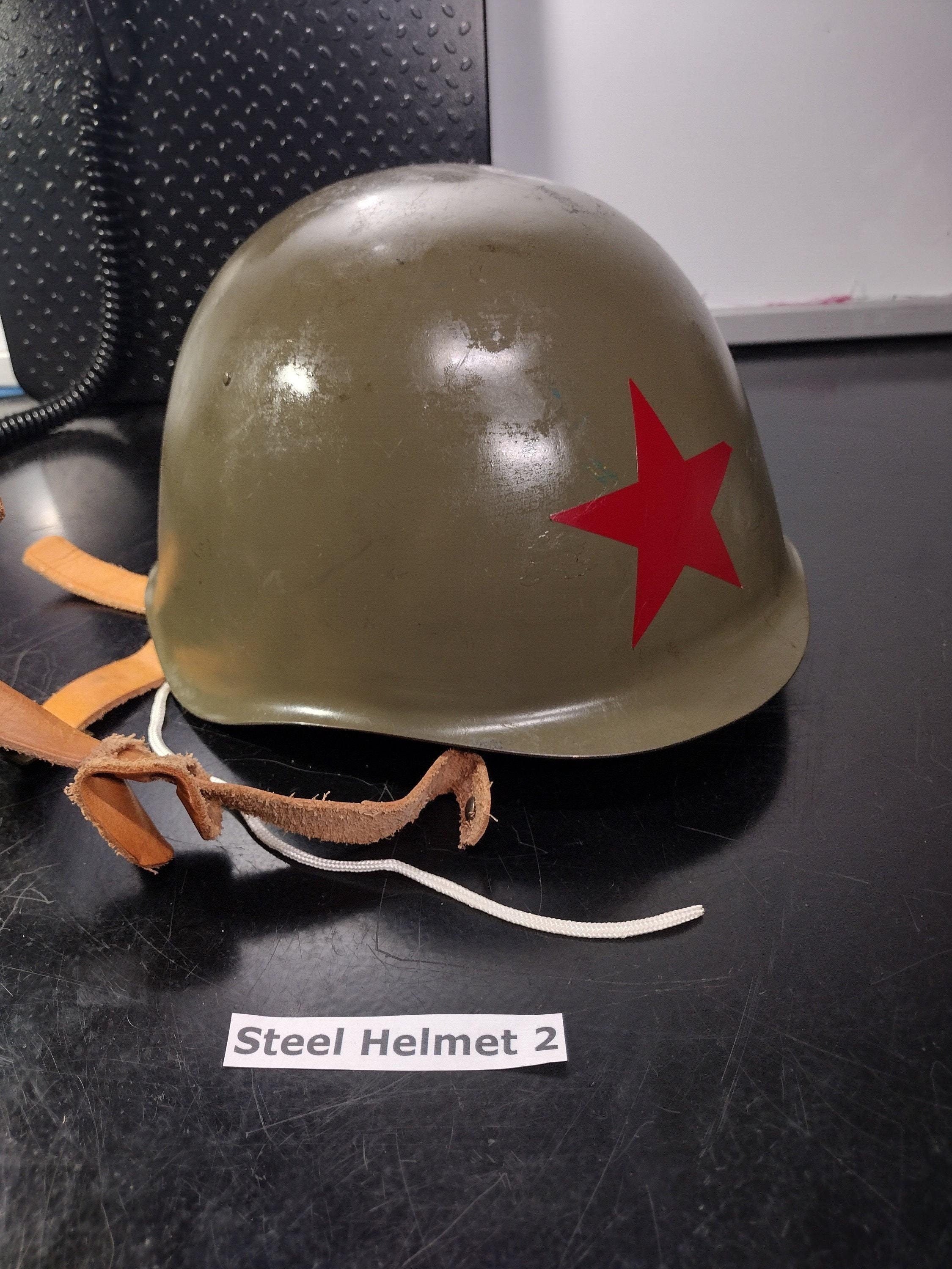 Military Steel Helmet With Red Star (size Unknown Bulgarian?) (helmet 2 ...