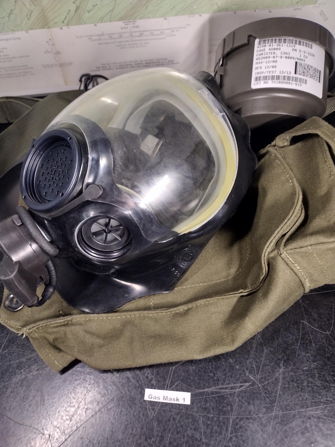 MSA Millennium Gas Mask With New Filter & Bag size M/L Mcu-2/p FREE US ...