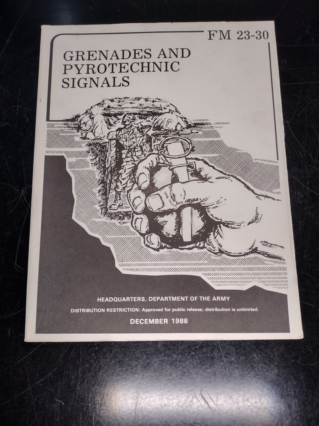 US Army Grenades and Pyrotechnic Signals Vintage Field Manual 1988 FM ...