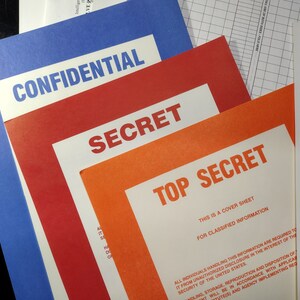 US Government/military Top Secret Document Sheet Bundle FREE US ...