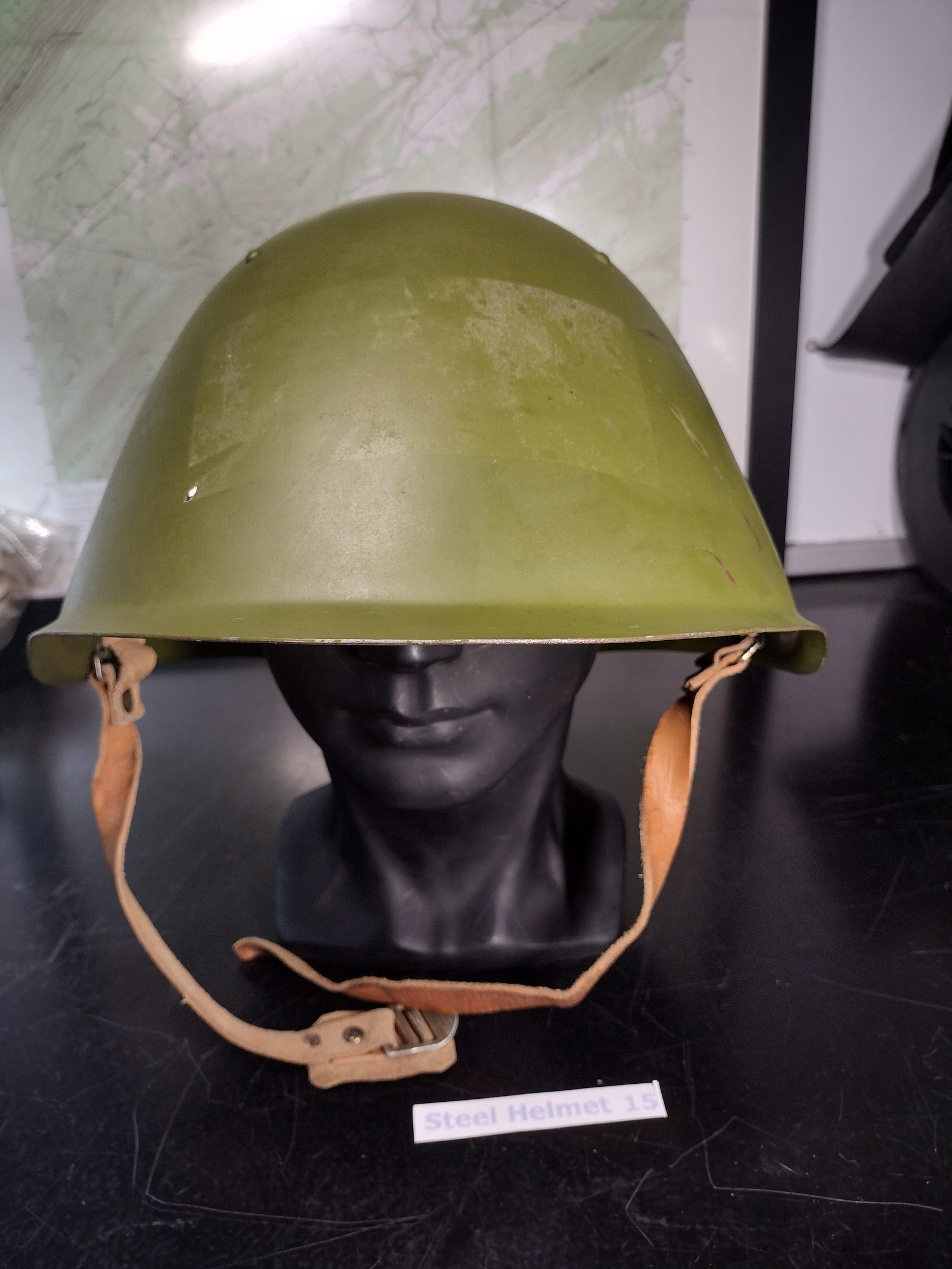 Military Issued Steel Helmet size Unknown but Adjustable FREE US ...