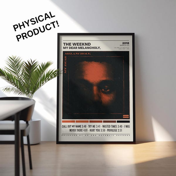 The Weeknd Wall Art - Etsy