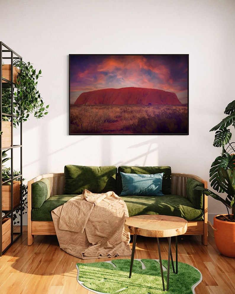 Uluru - Ayer’s Rock Outback Australia Wall Art | Australian Landscape ...