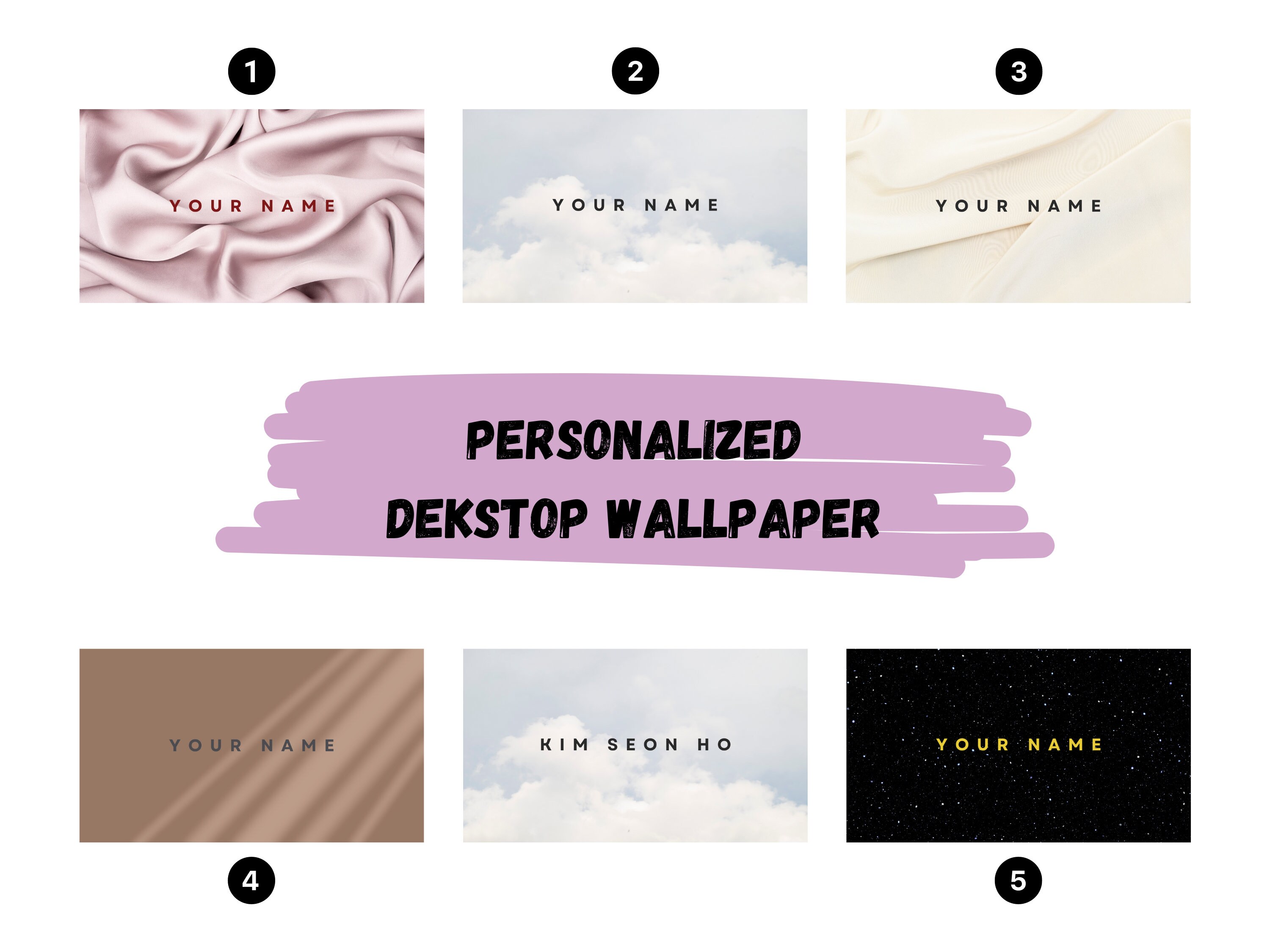 PERSONALISED DESKTOP WALLPAPER - Etsy