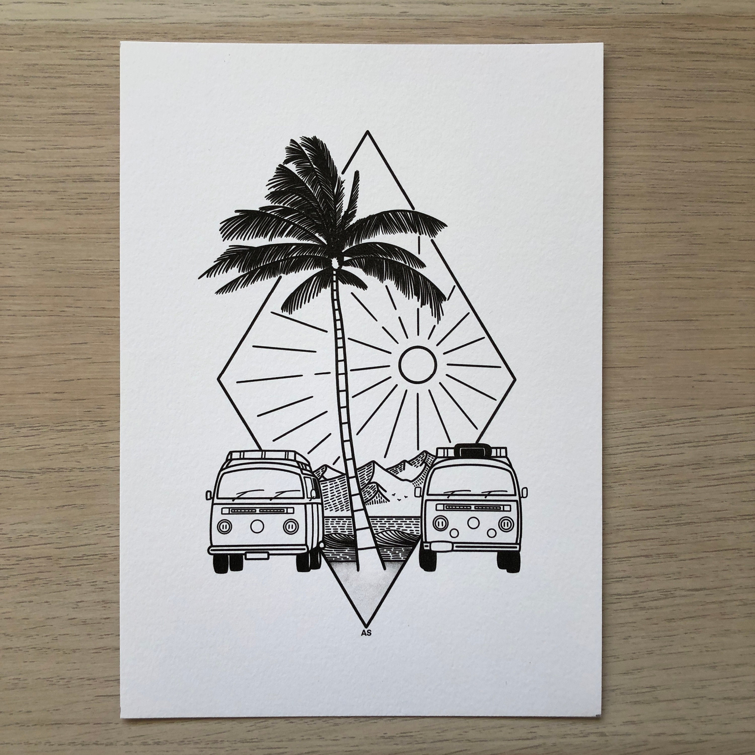 Van Life PRINTABLE ART. Nature Inspired Print. Van Art. Al - Etsy