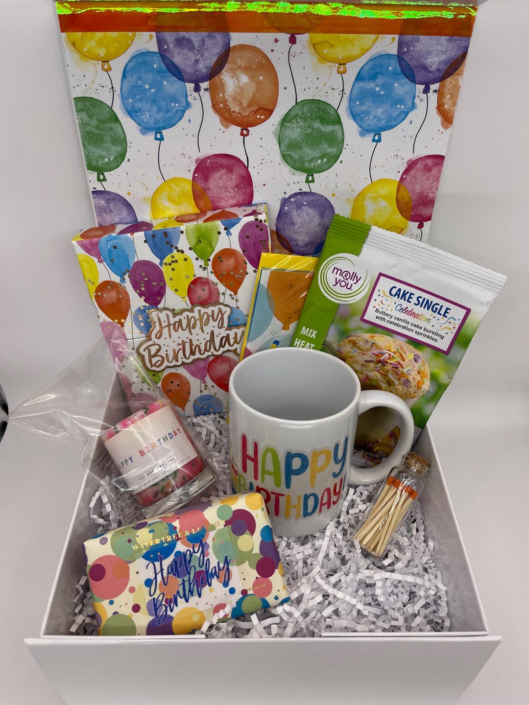 Happy Birthday Balloons Gift Box - Etsy