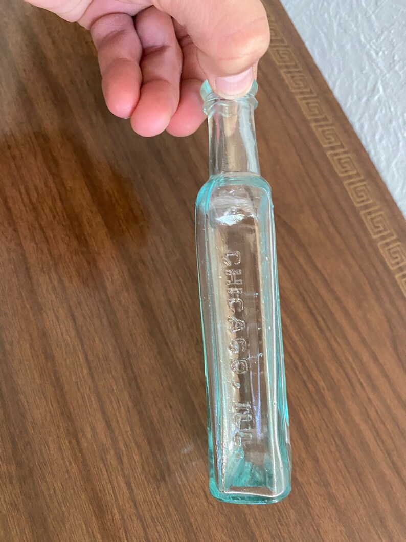 Vintage Hamlin's Wizard Oil Bottle, Antique Medicine Bottle Chicago ...