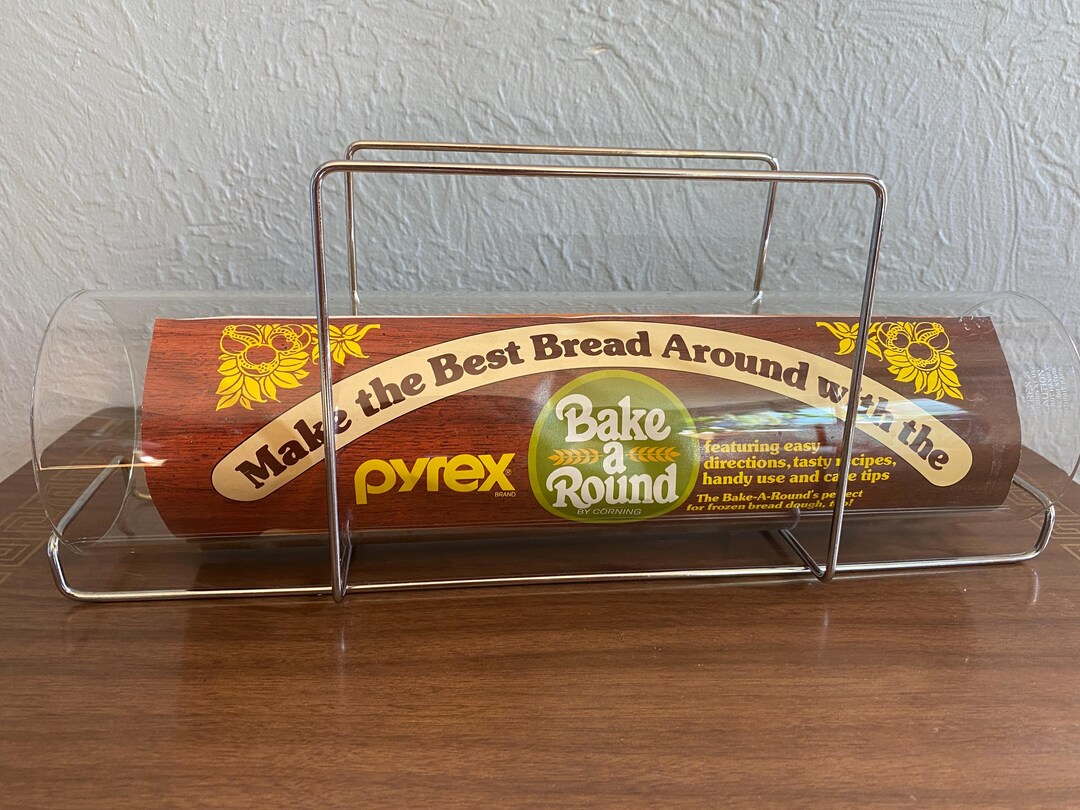 Vintage Pyrex Bake A Round, Pyrex Bread Baking Dish, Pyrex Glassware ...