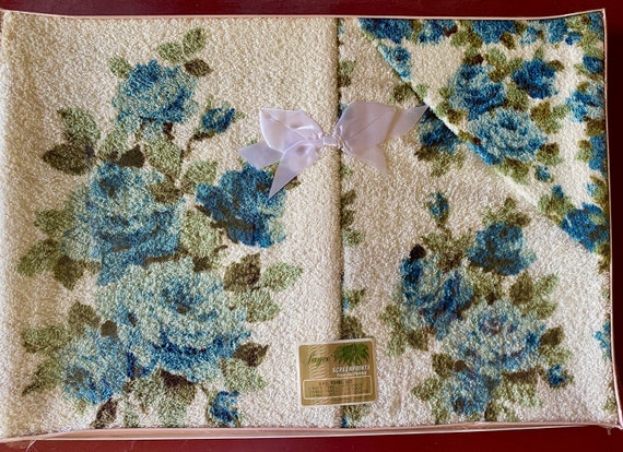 Vintage Sayco Bath Towel Set Sayco Bath Towel Gift Set - Etsy